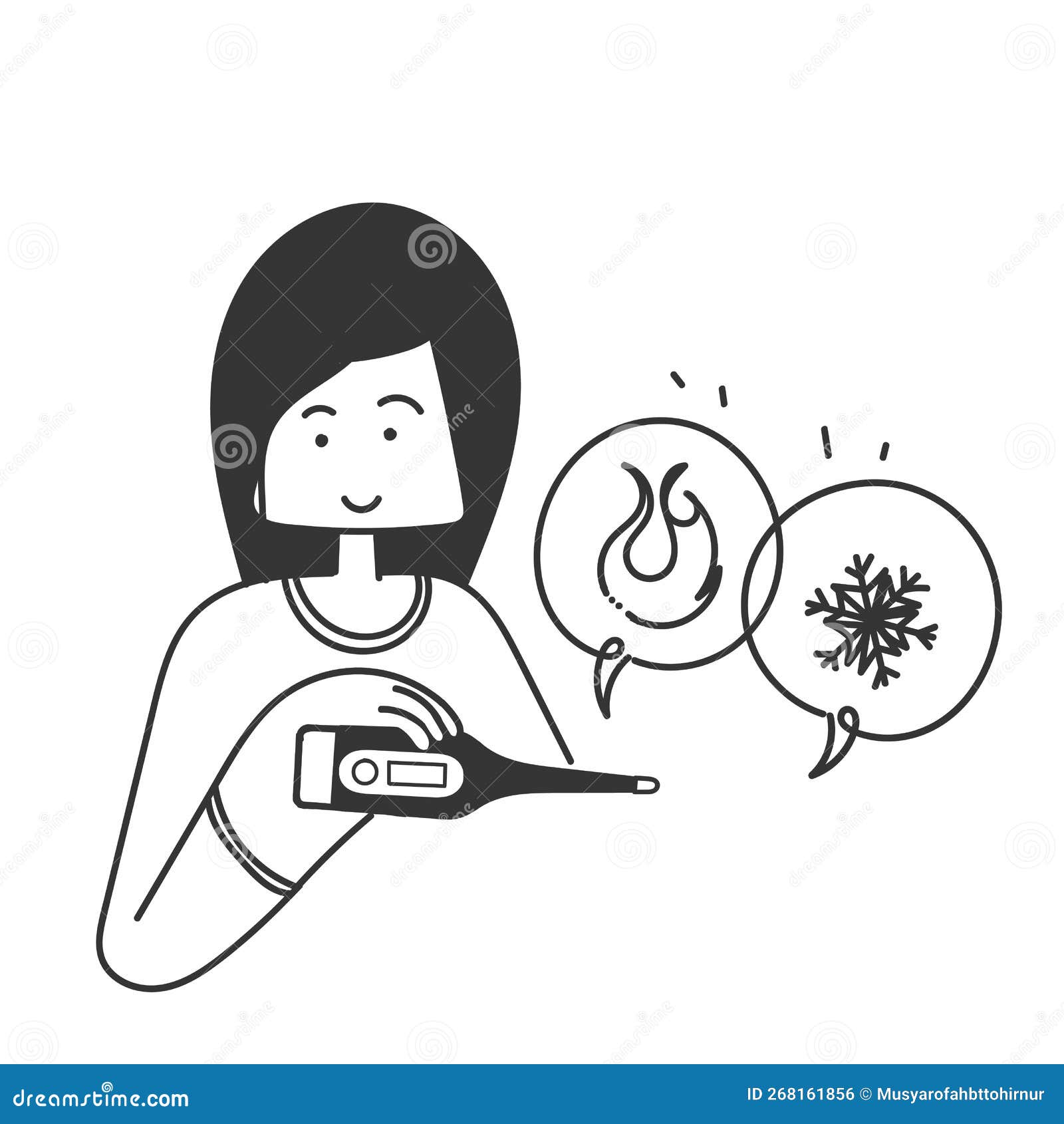 Thermometers For Measuring Human Body Temperature. One Is Mercury, The ...