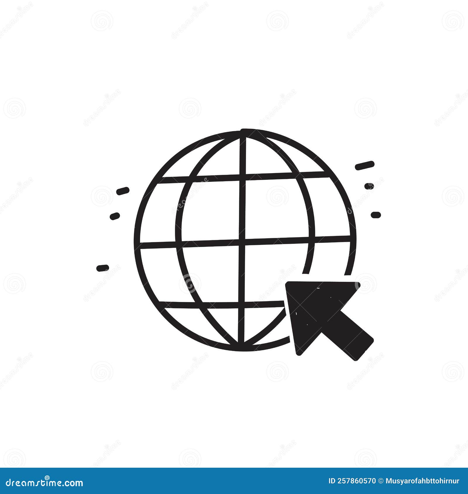 Hand Drawn Doodle Website Icon Illustration Vector Stock Vector ...