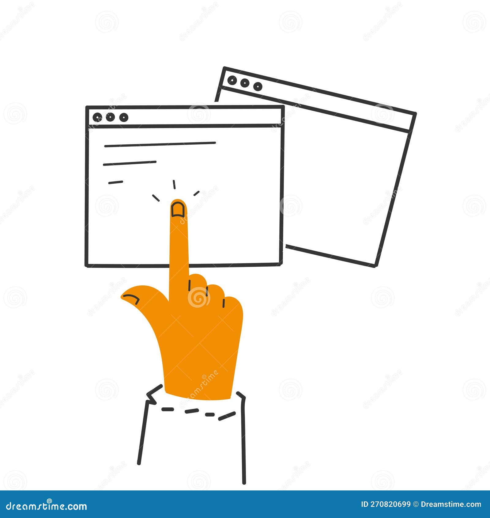 Hand Drawn Doodle Website Page Interface Illustration Stock Vector ... Hand Drawn Doodle Website Page Interface Illustration Stock Vector ...