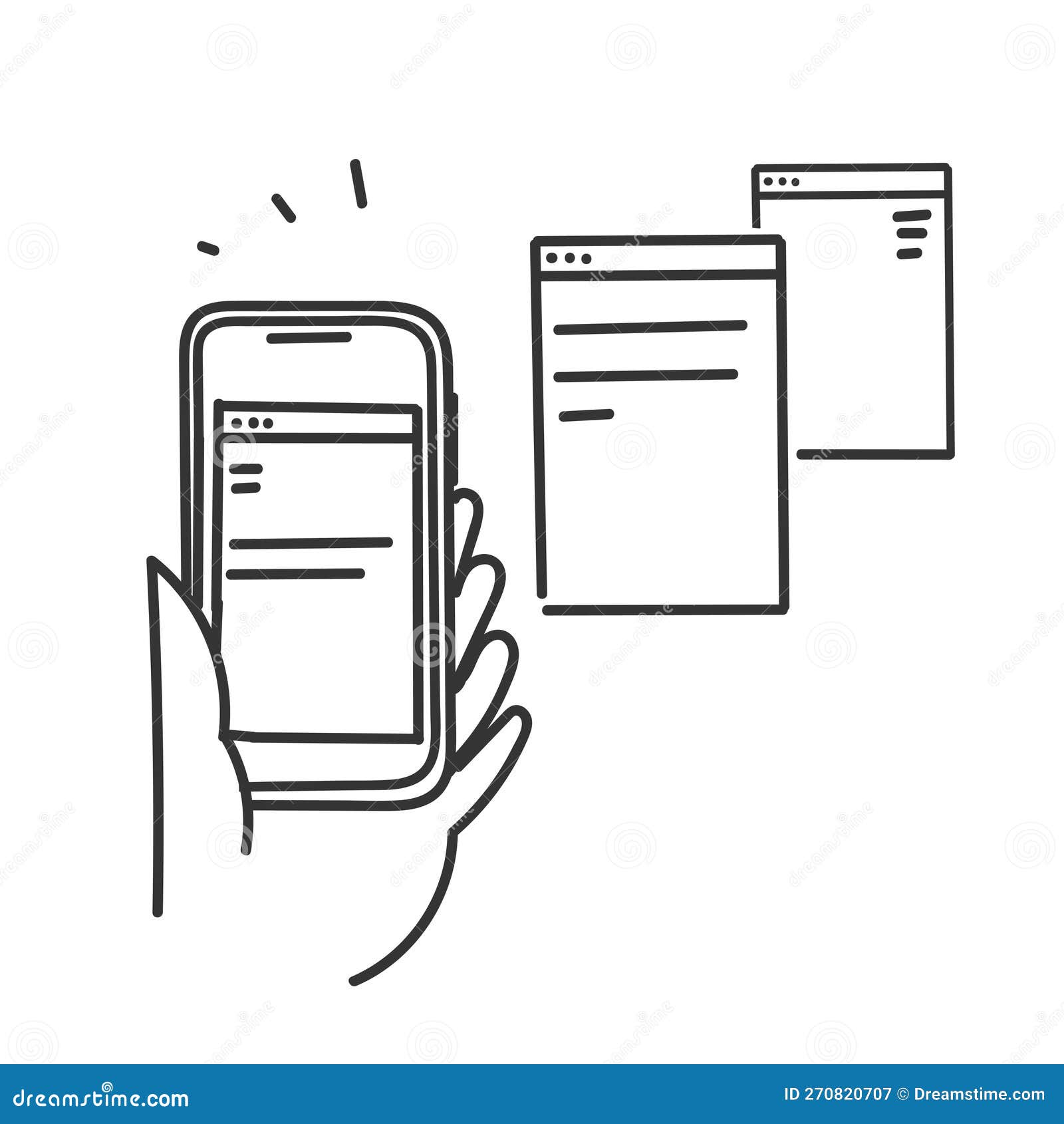 Hand Drawn Doodle Website Page Interface Illustration Stock Vector ... Hand Drawn Doodle Website Page Interface Illustration Stock Vector ...