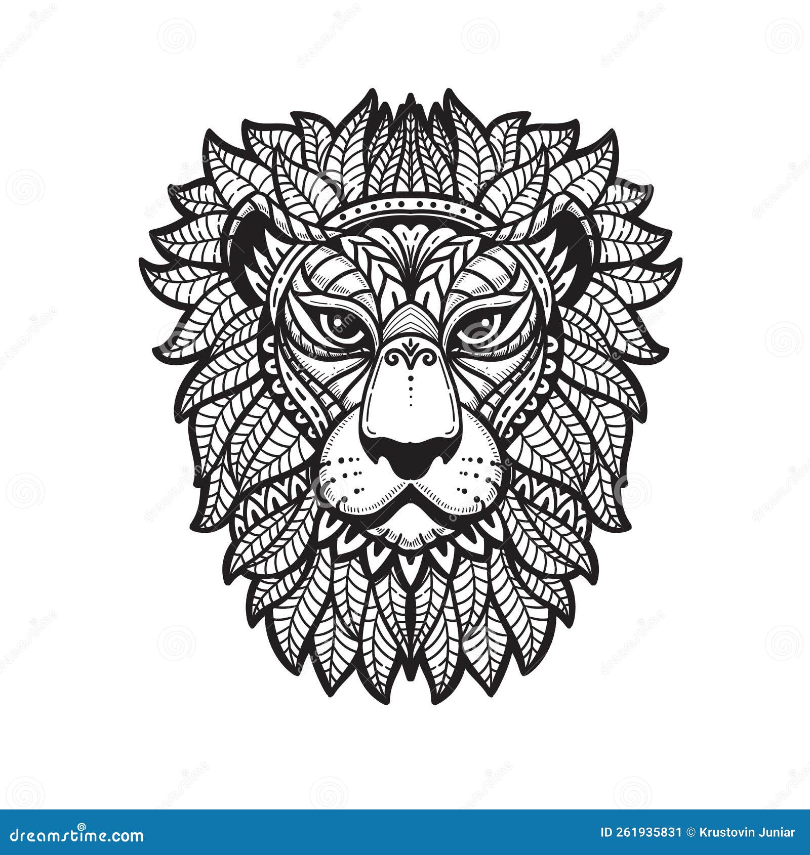 Zentangle Lion. Mandala Drawing, Lion Mandala, Doodle Art Designs Stock ...