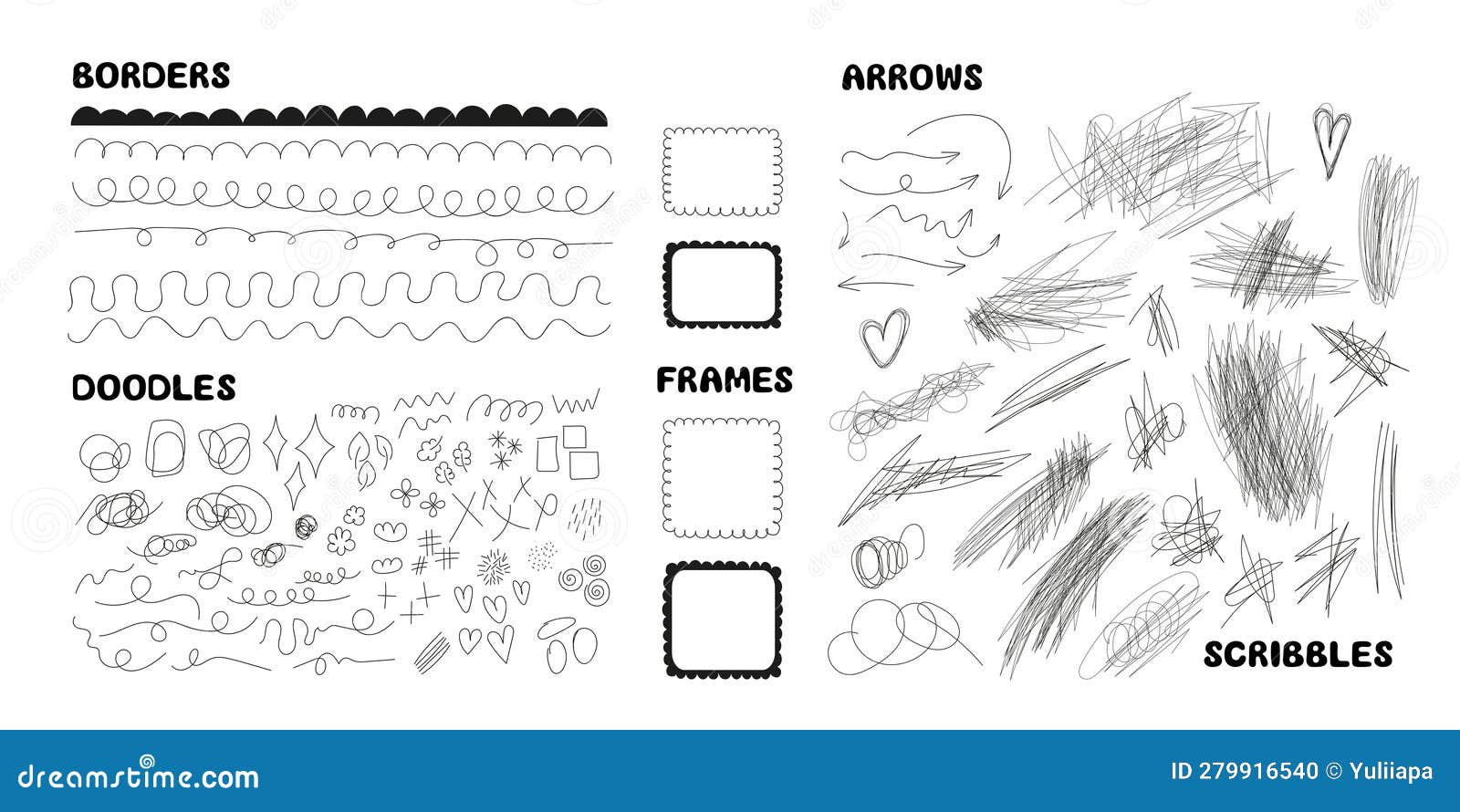 Childish Borders. Cartoon Vector | CartoonDealer.com #42455919