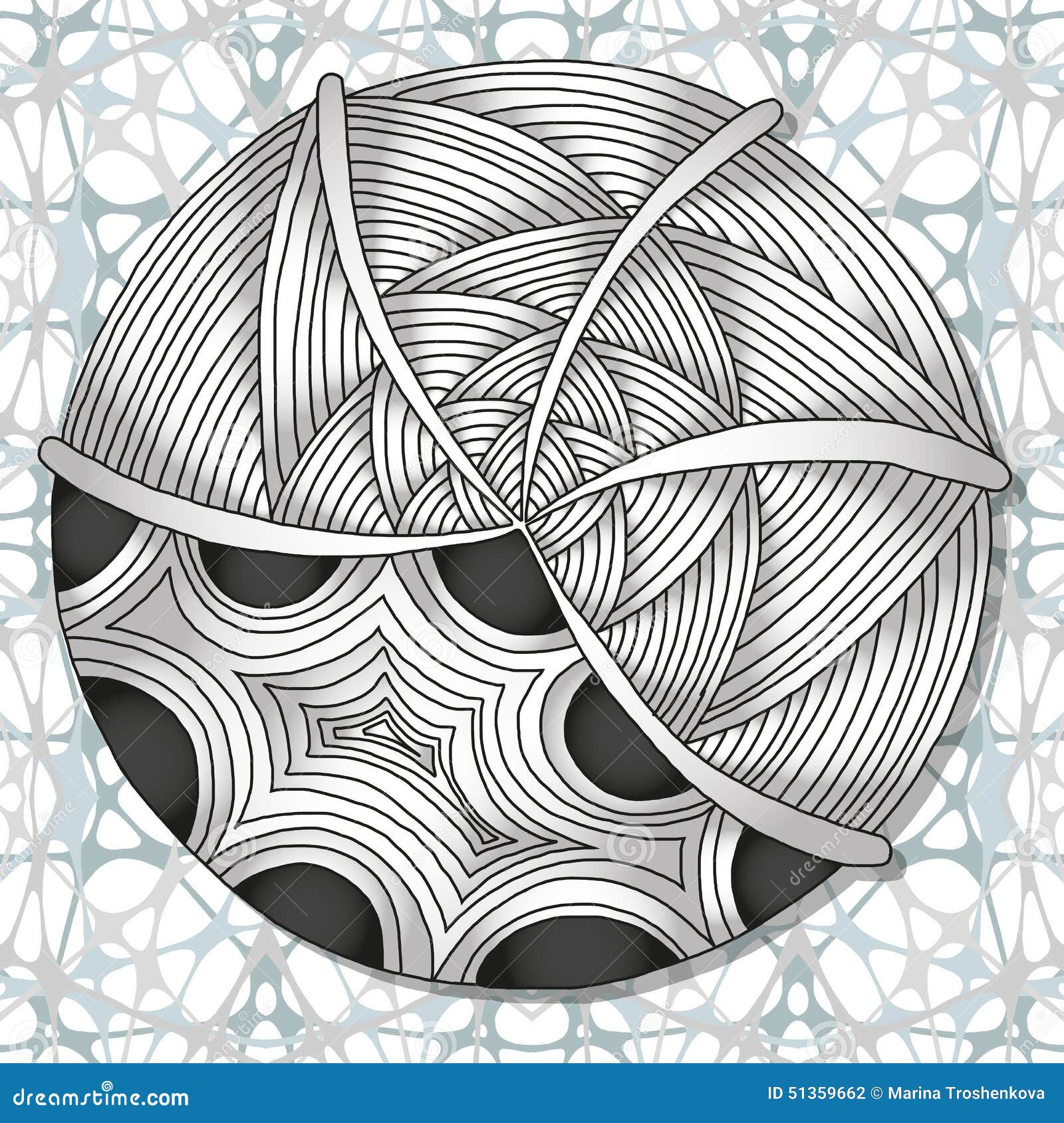 Hand-drawn Doodles Zentangle Pattern Stock Vector - Illustration of ...