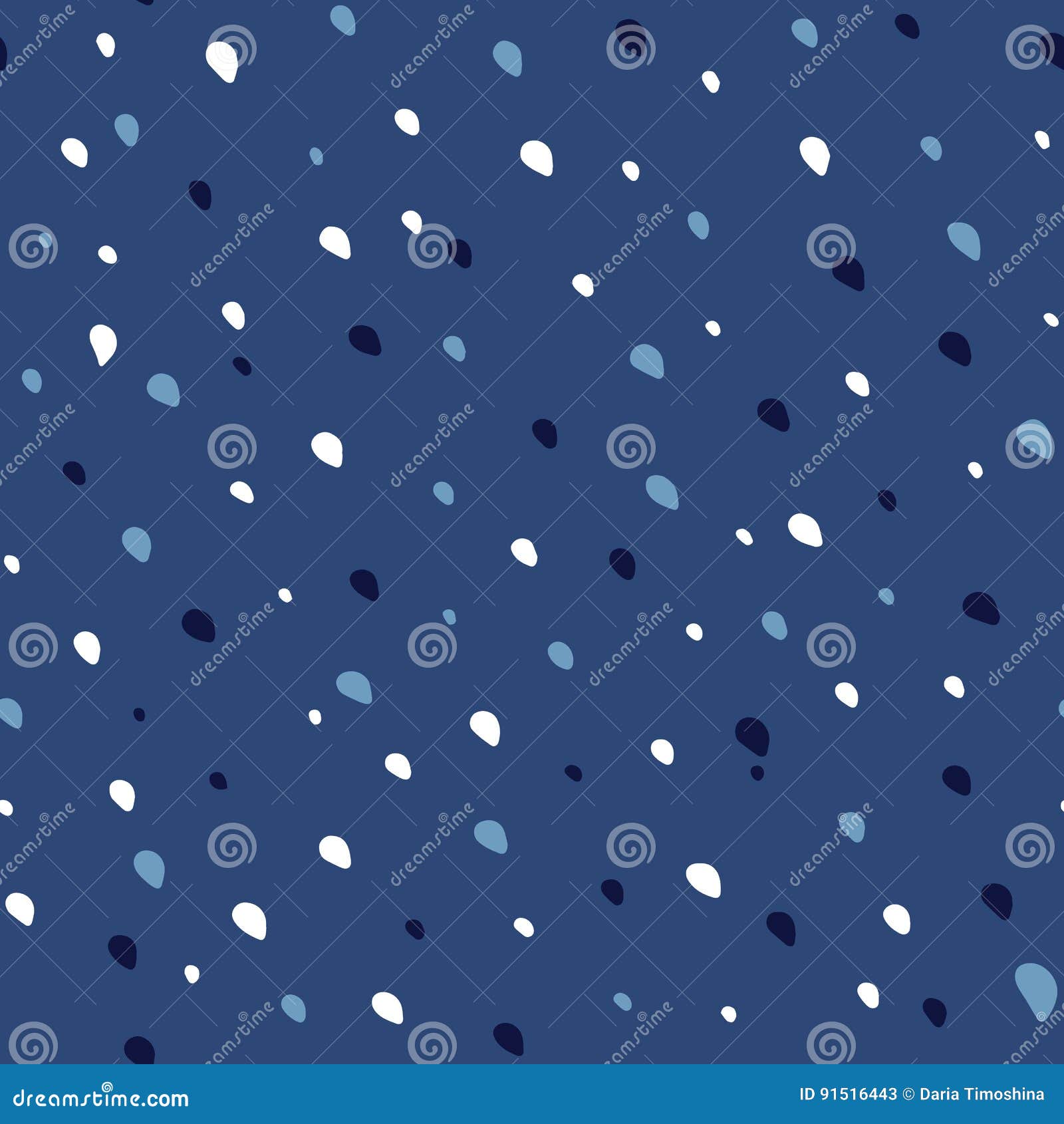 Hand drawn dots pattern stock vector. Illustration of blue - 91516443