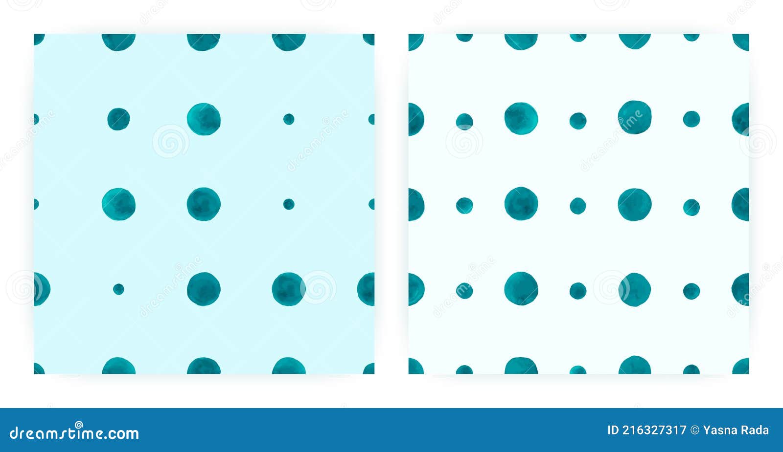 Hand Drawn Dots Pattern. Seamless Polka Texture. Watercolor Spots ...