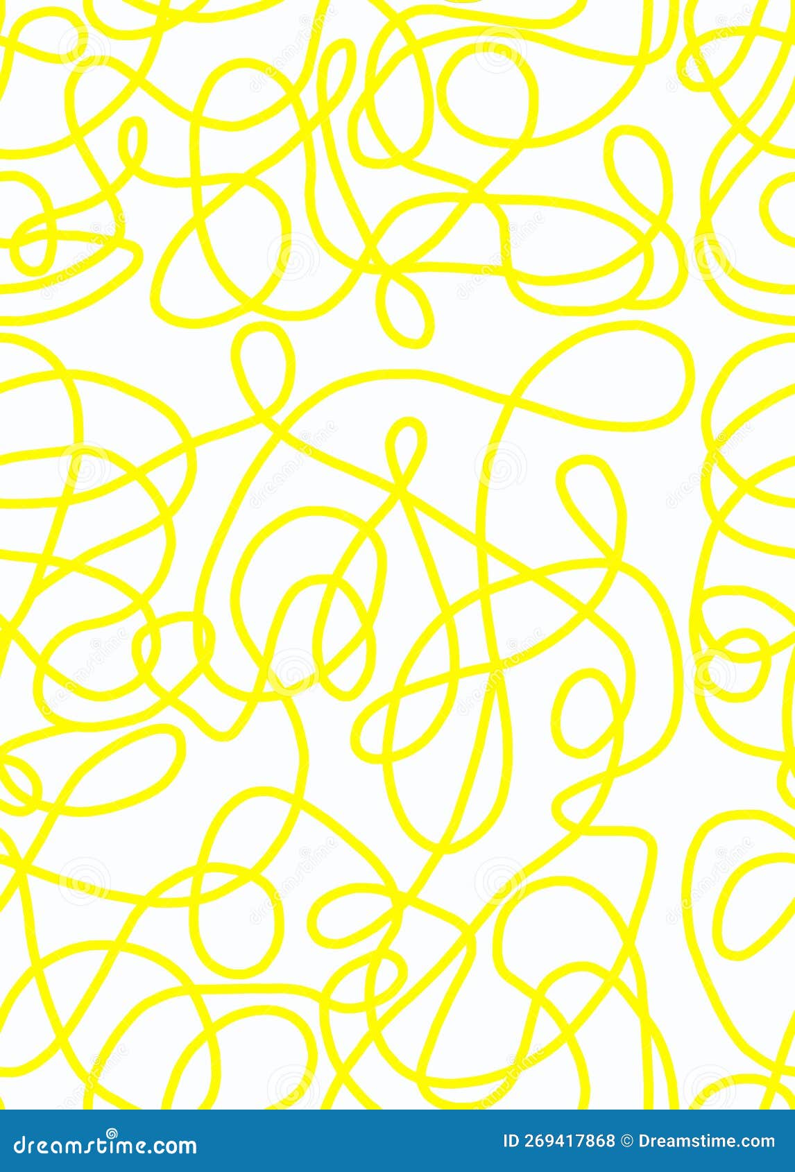 A Hand-drawn Drawing with Yellow Lines on a White Background Stock ...