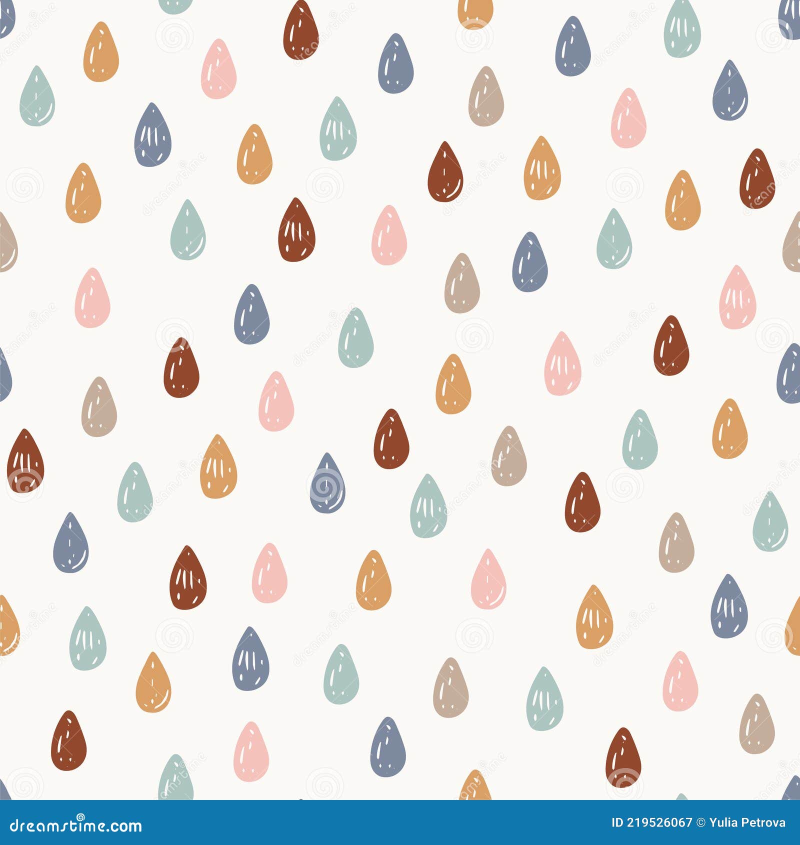 Hand Drawn Drops Background Stock Vector - Illustration of drawn, drop ...