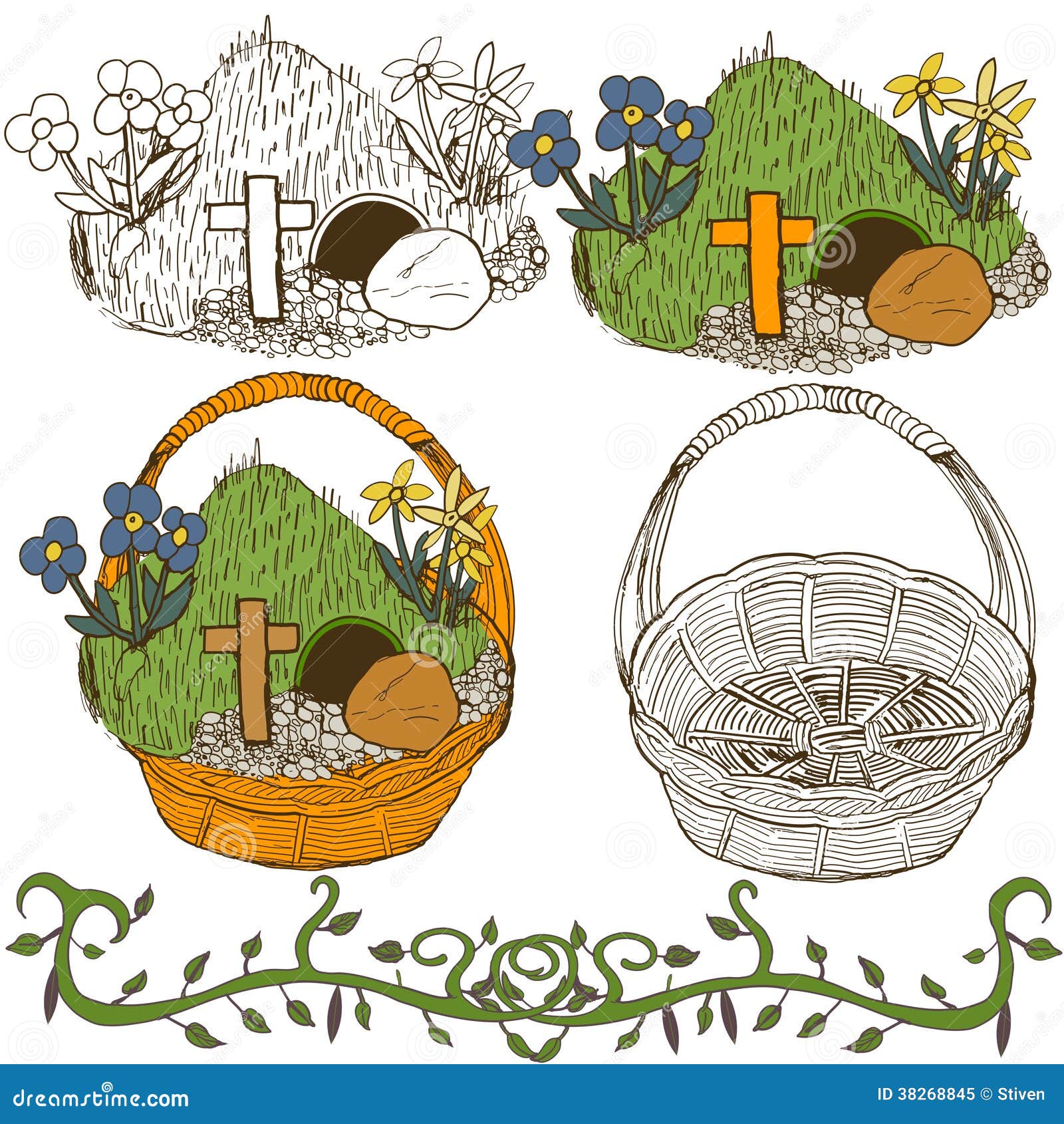 Easter Garden Stock Illustrations – 32,093 Easter Garden Stock ...
