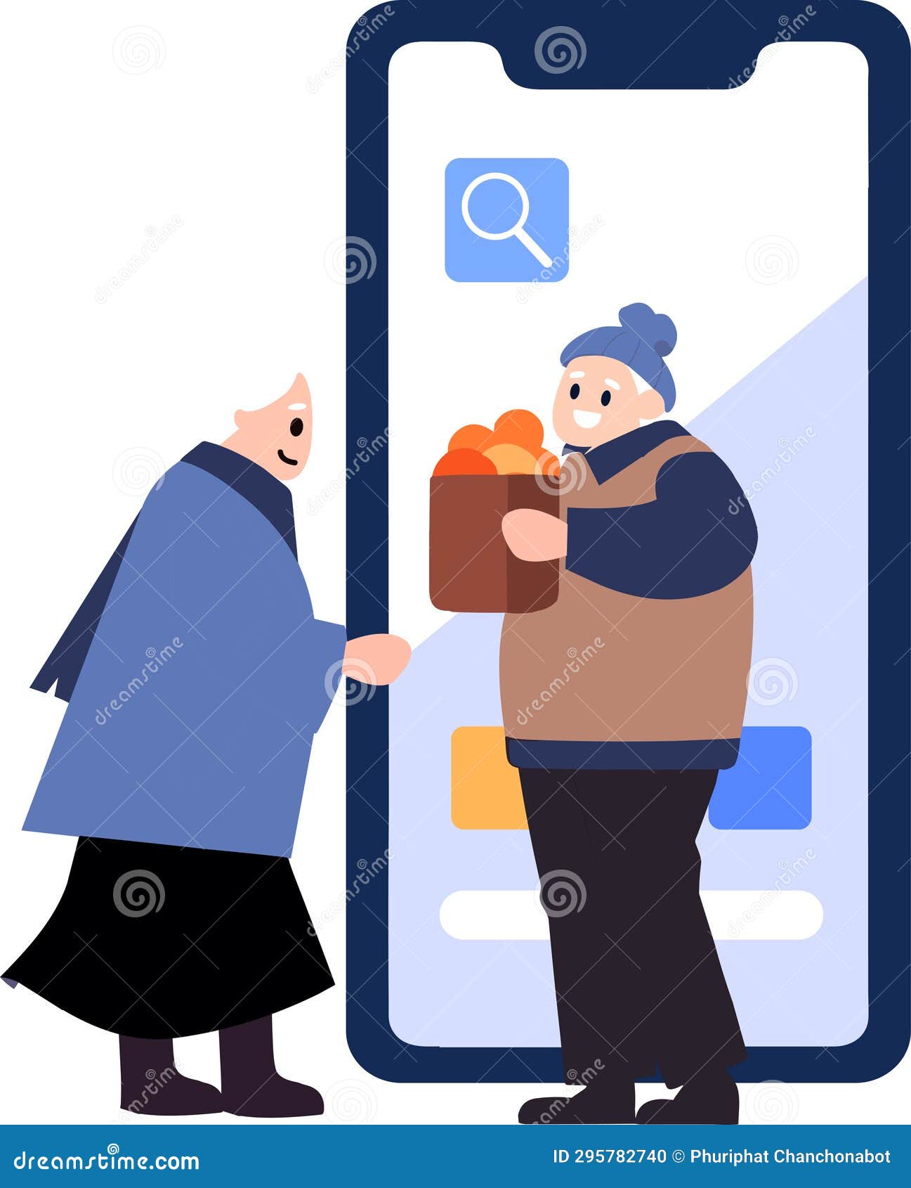 Elderly Characters, Diverse And Animated Cartoon Vector | CartoonDealer ...