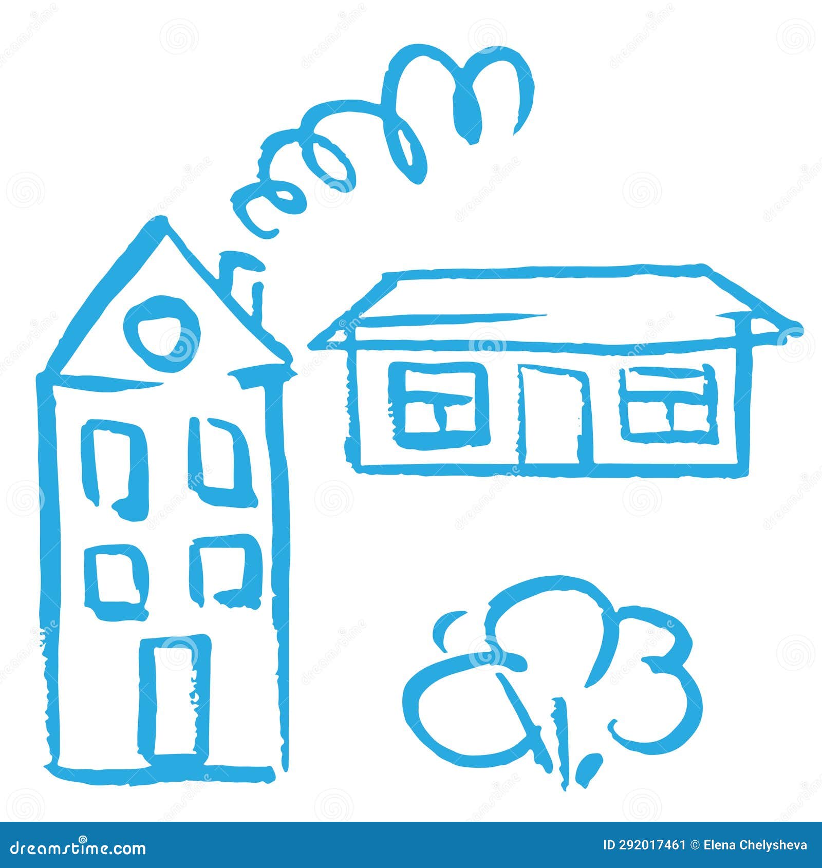 Hand-drawn Elements, Children S School Drawing Stock Vector ...