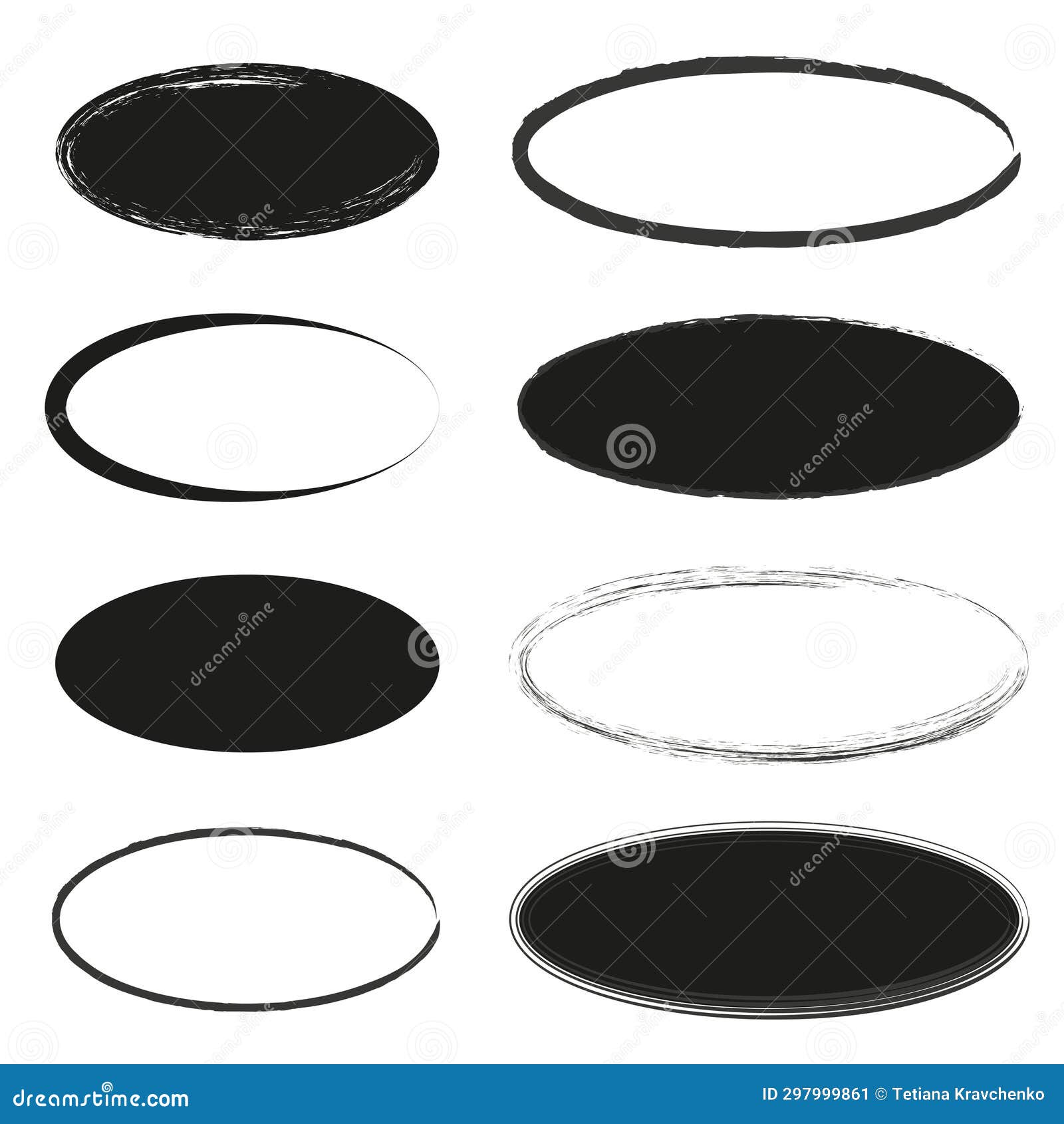 Hand Drawn Ellipse Doodles. Vector Illustration. EPS 10 Stock Vector ... Hand Drawn Ellipse Doodles. Vector Illustration. EPS 10 Stock Vector ...