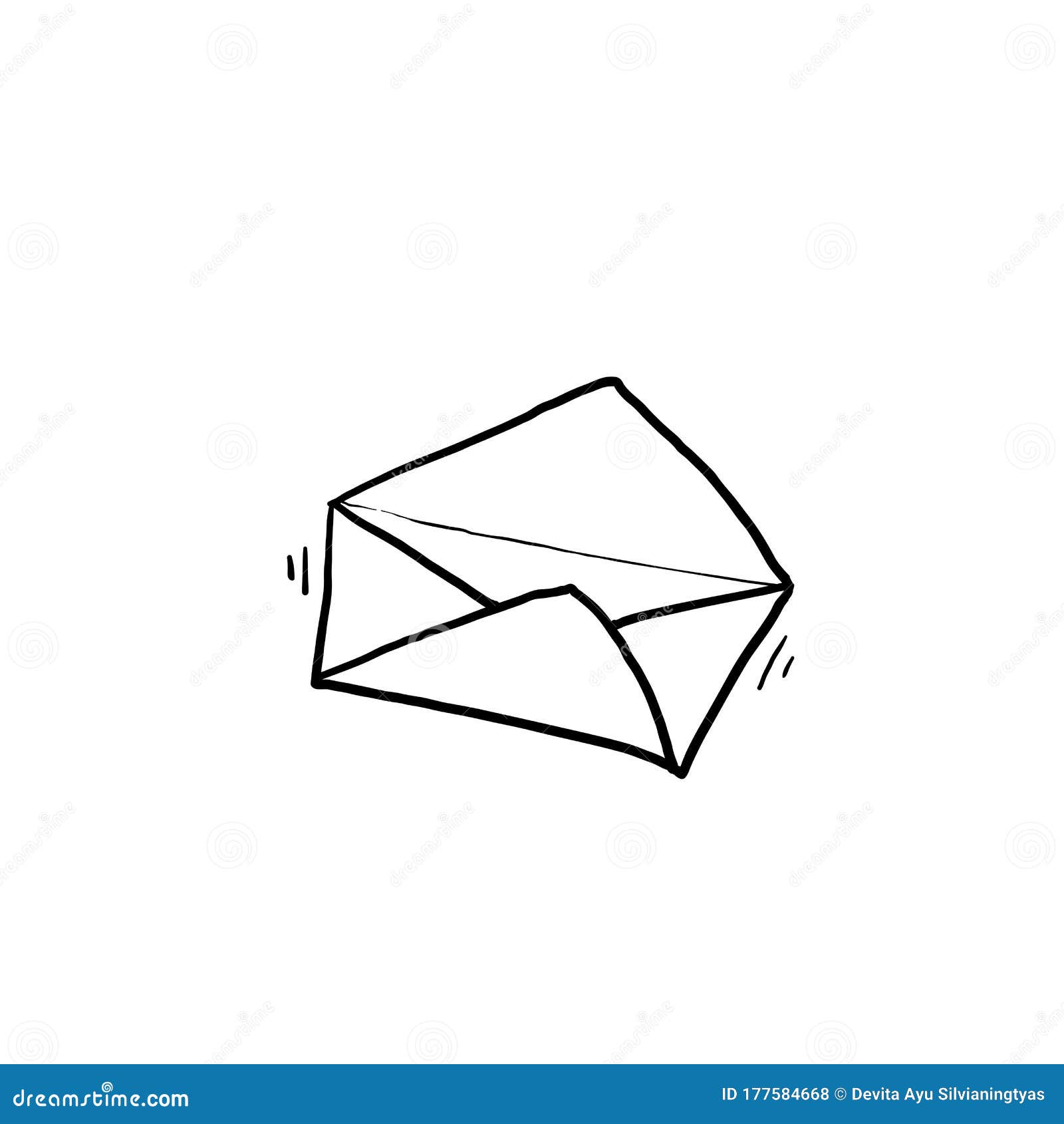 Hand Drawn Email Icon. Envelope Mail Services Stock Vector ...