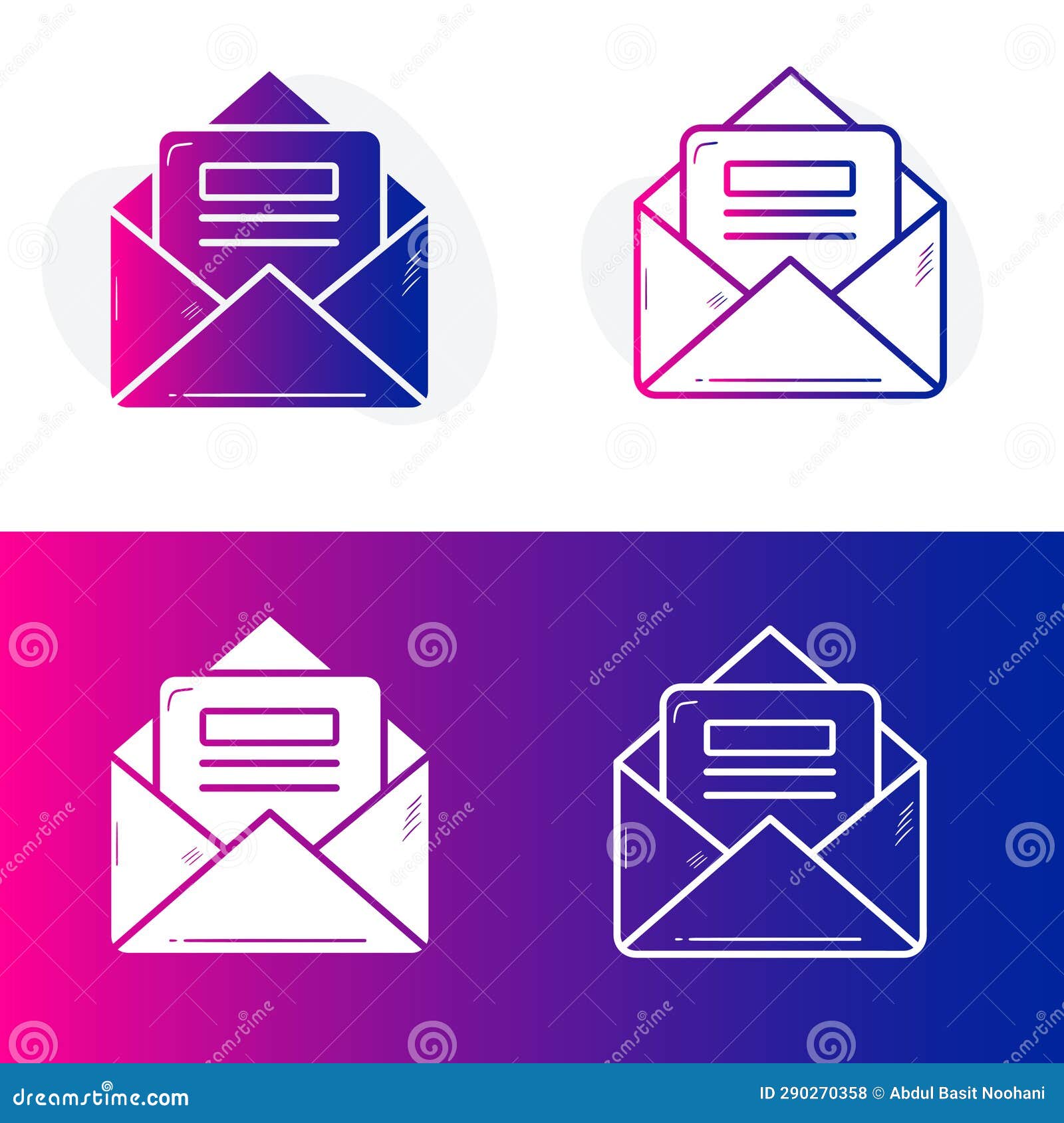 Hand Drawn Email Vector Line Icon. Message, Mail, Missive ...