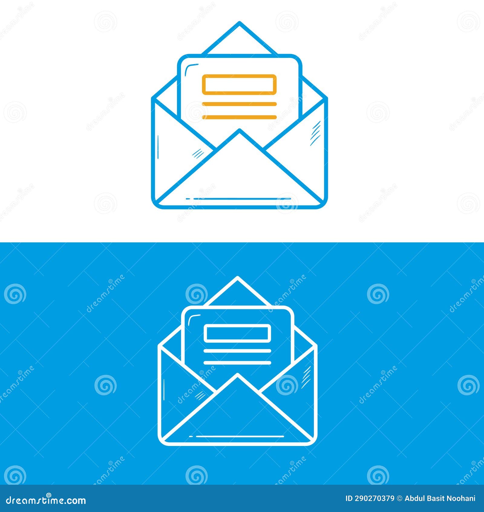 Missive Icon, Black Vector Sign With Editable Strokes, Concept ...