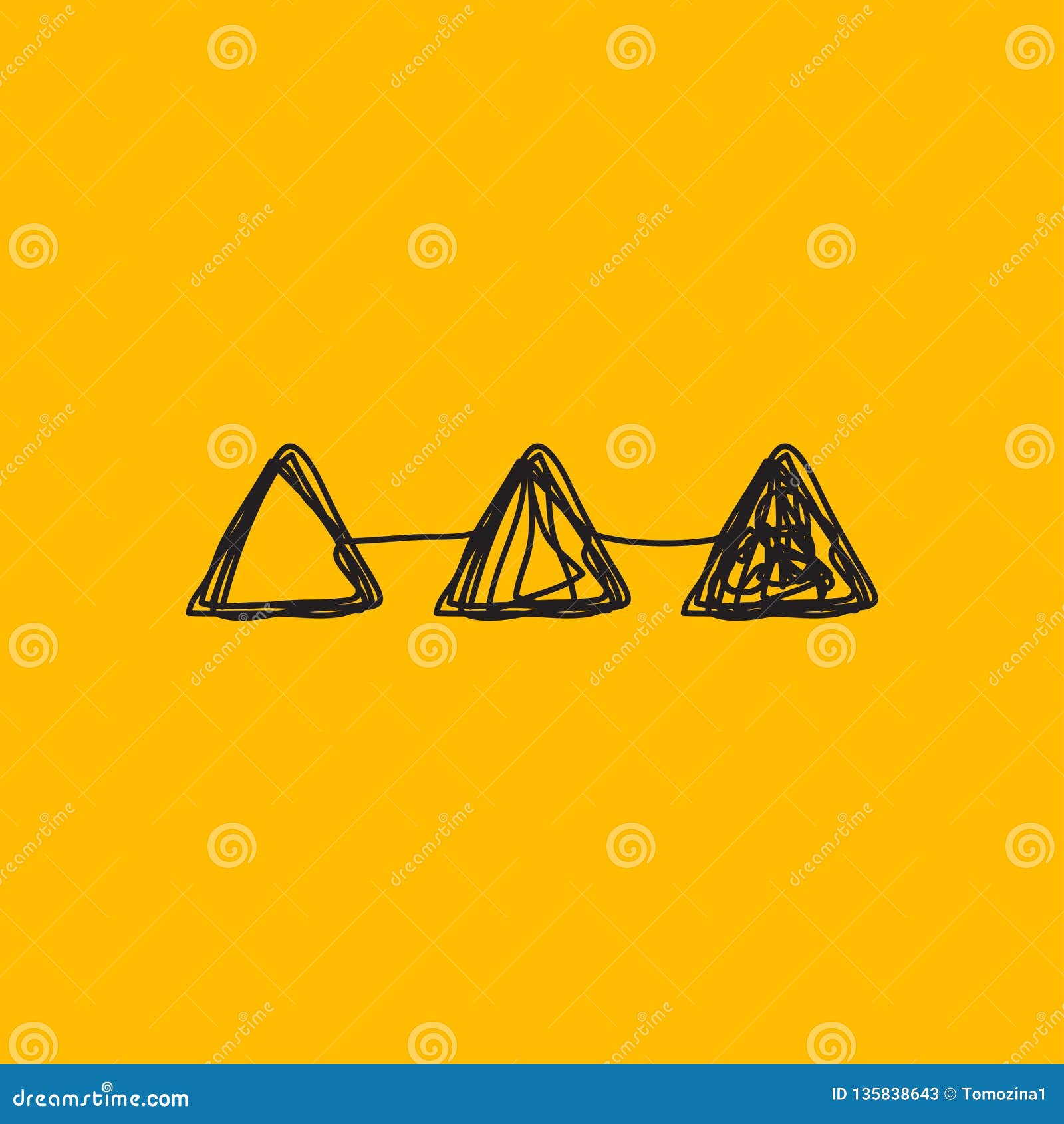 Hand drawn evolution sign stock vector. Illustration of change - 135838643