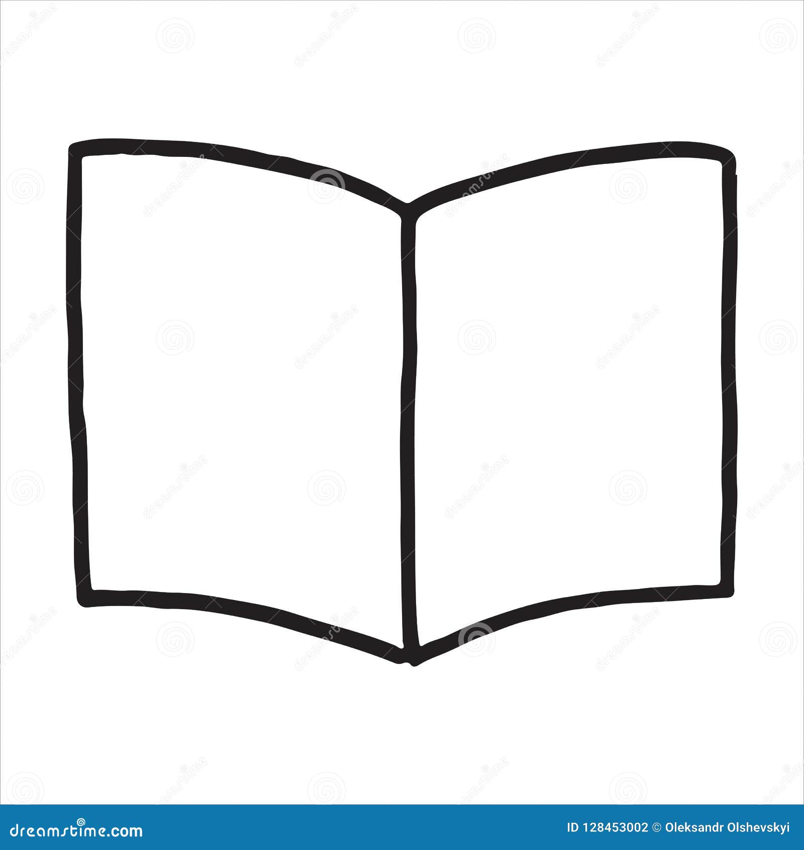 Hand Drawn Exercise Book Doodle Icon Stock Vector - Illustration of ...