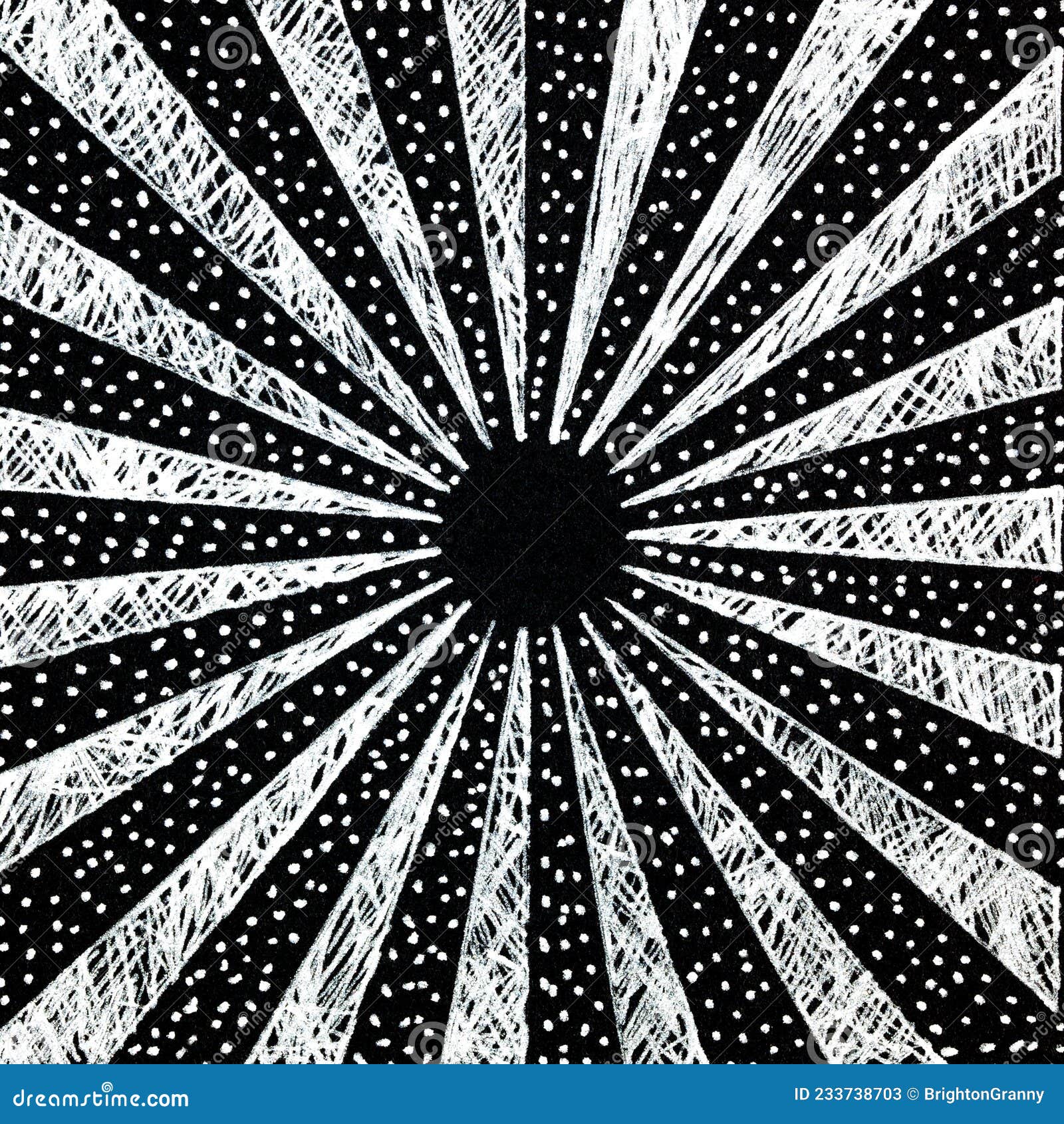 Hand Drawn Expanding Pattern. Stock Illustration - Illustration of ...