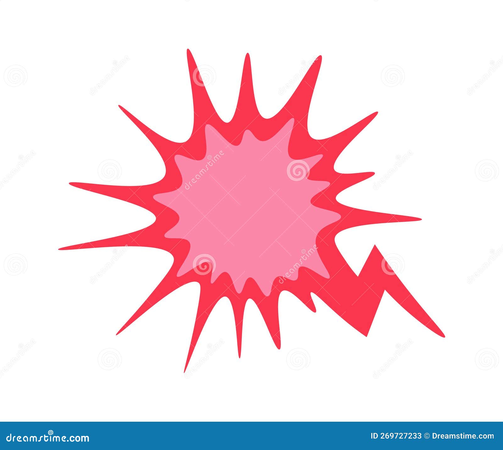 Hand Drawn Explosion Cartoon Expression Sign Doodle Flat Icon Stock ...