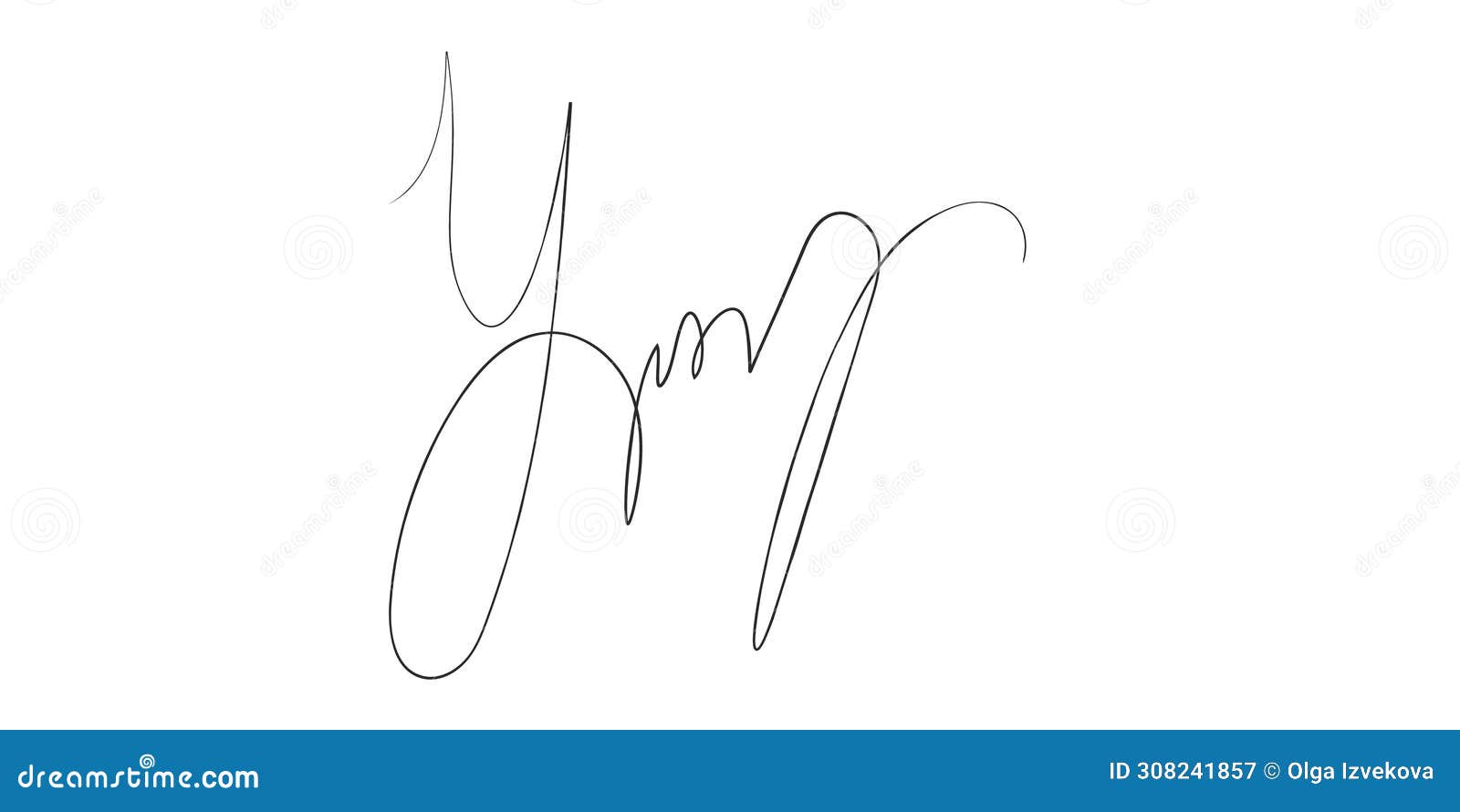 Hand Drawn Fake Autograph Sample Stock Vector - Illustration of ...
