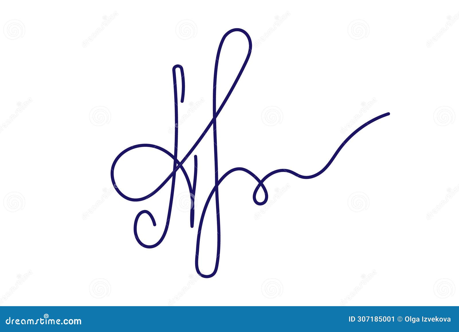 Hand Drawn Fake Autograph Sample Stock Vector - Illustration of name ...