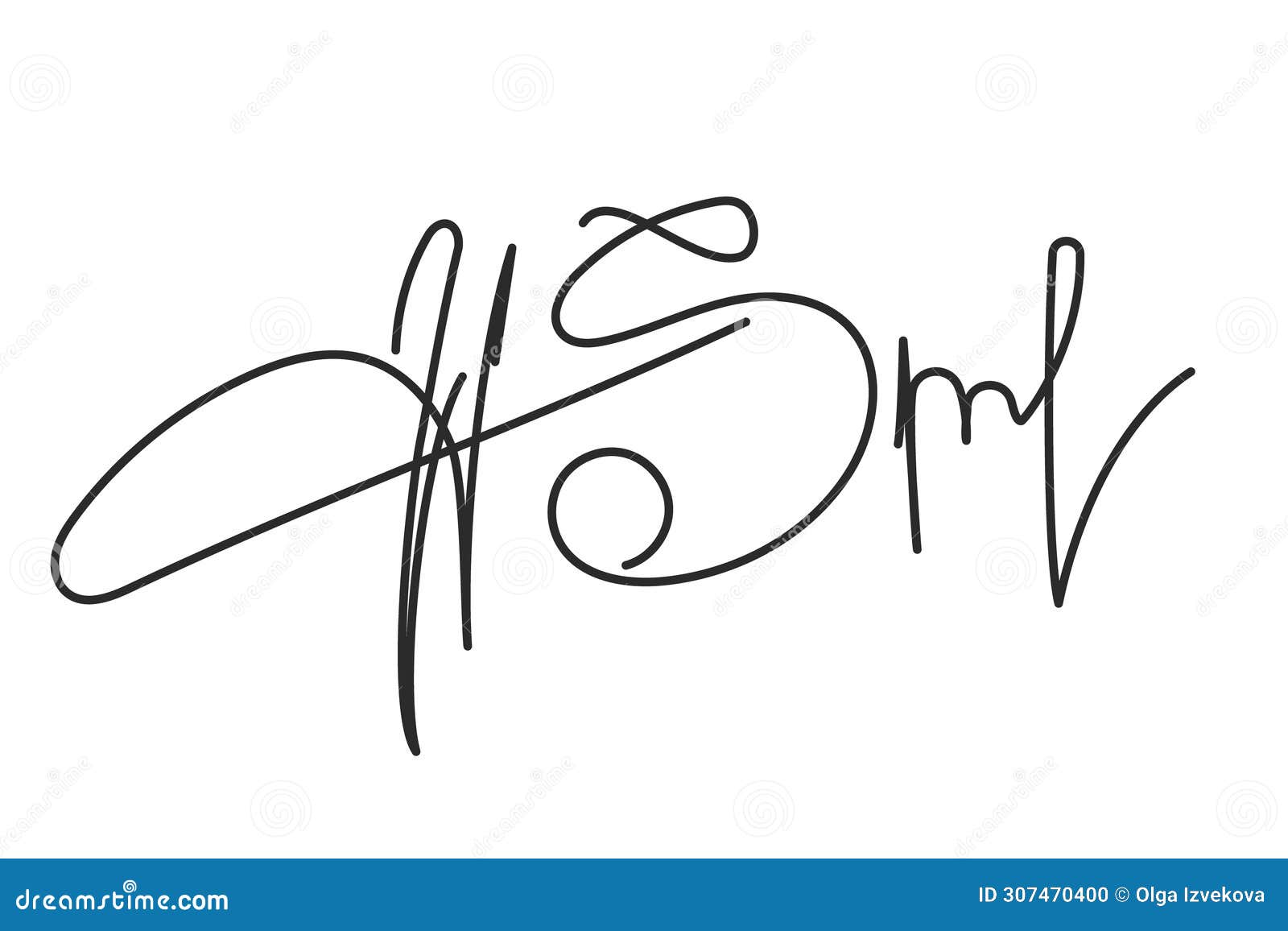 Fake Autograph Samples. Hand-drawn Signatures, Examples Of Documents ...