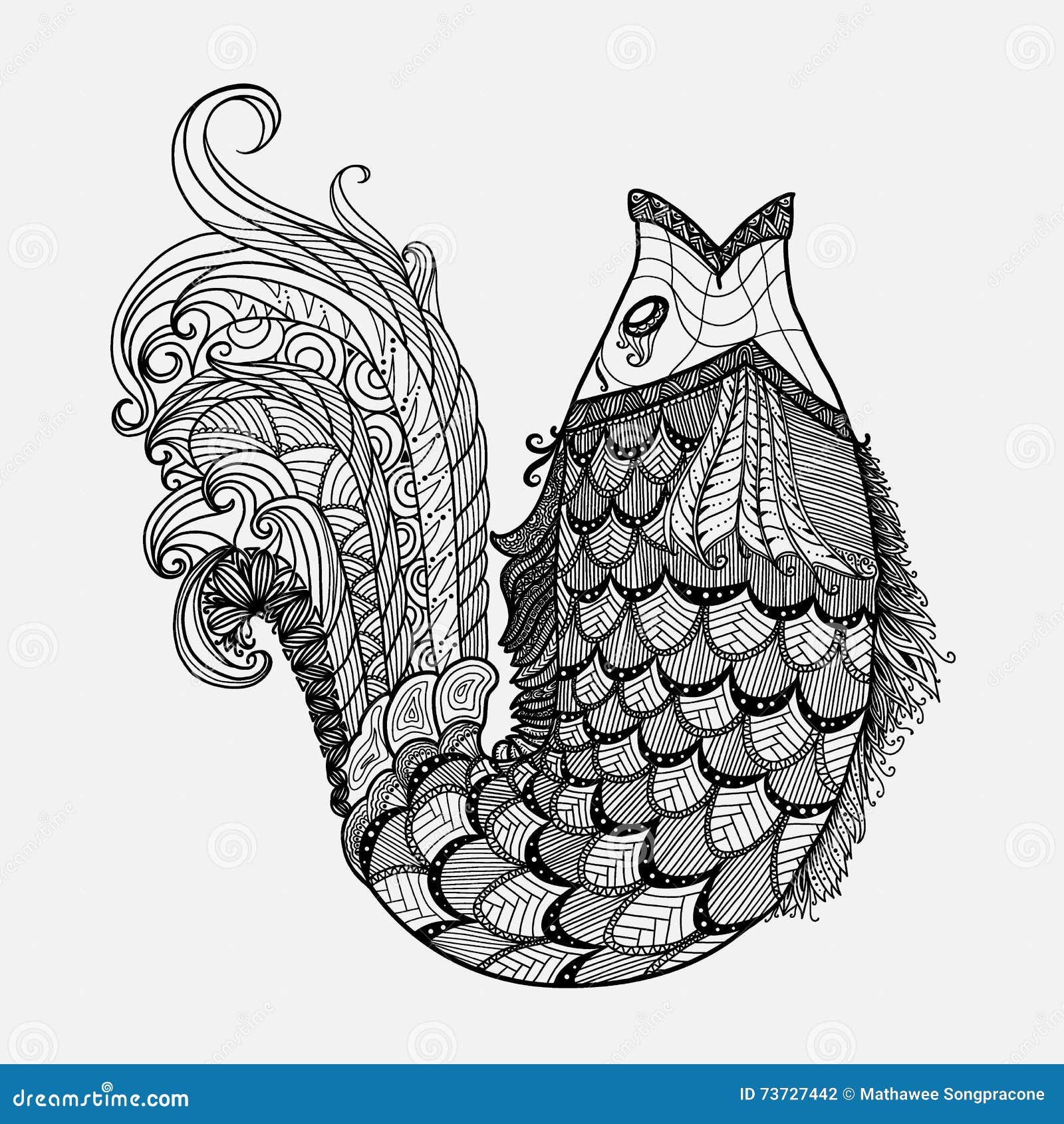 Fantasy Fish In A Fishbowl With Flowers Royalty-Free Stock Image ...