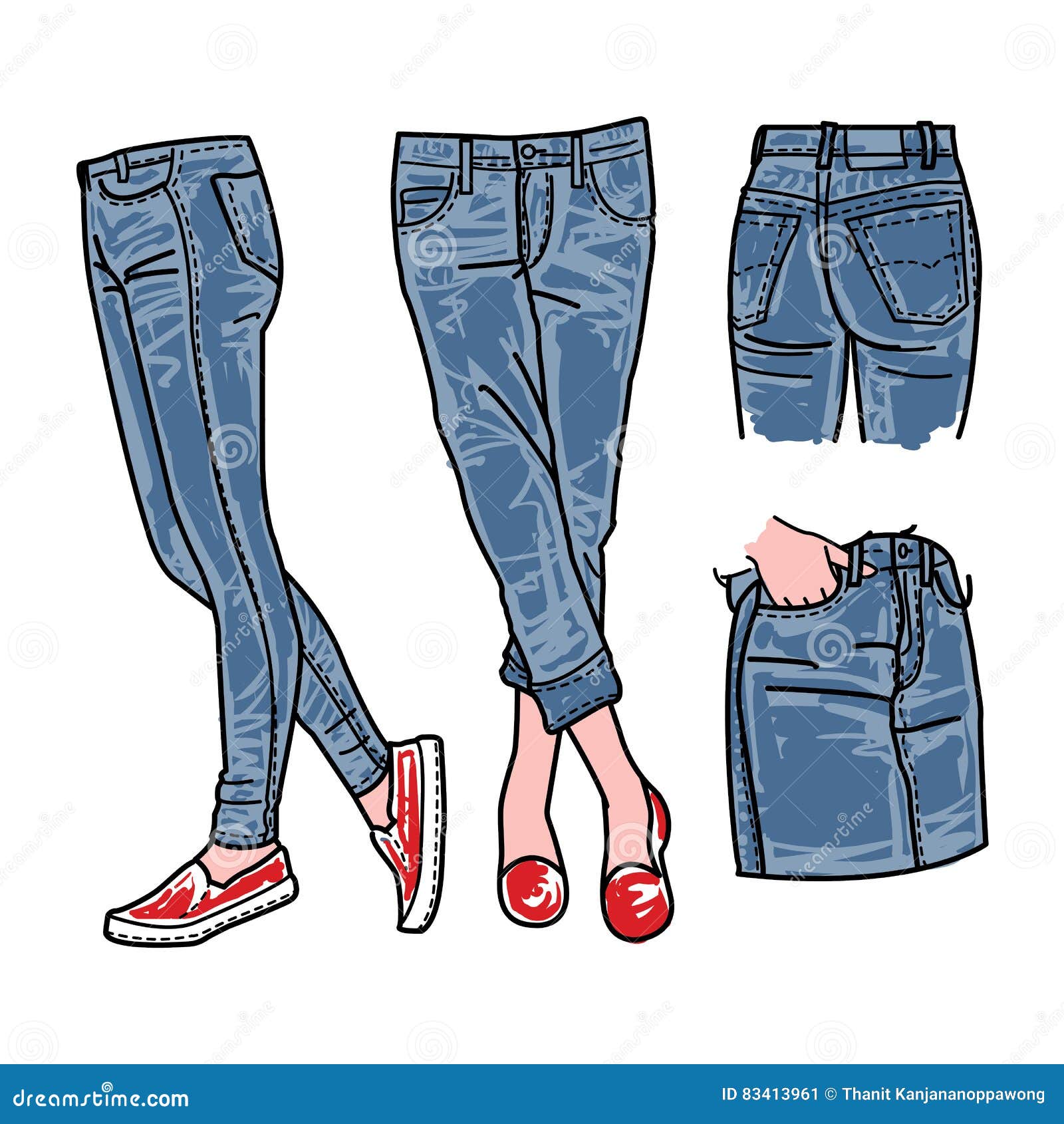 Jeans Cartoons Illustrations And Vector Stock Images 52409 Pictures To