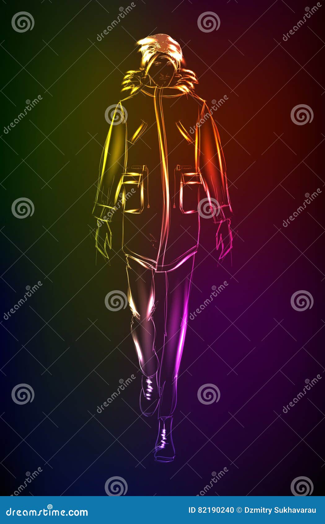 A light man stock illustration. Illustration of light - 82190240