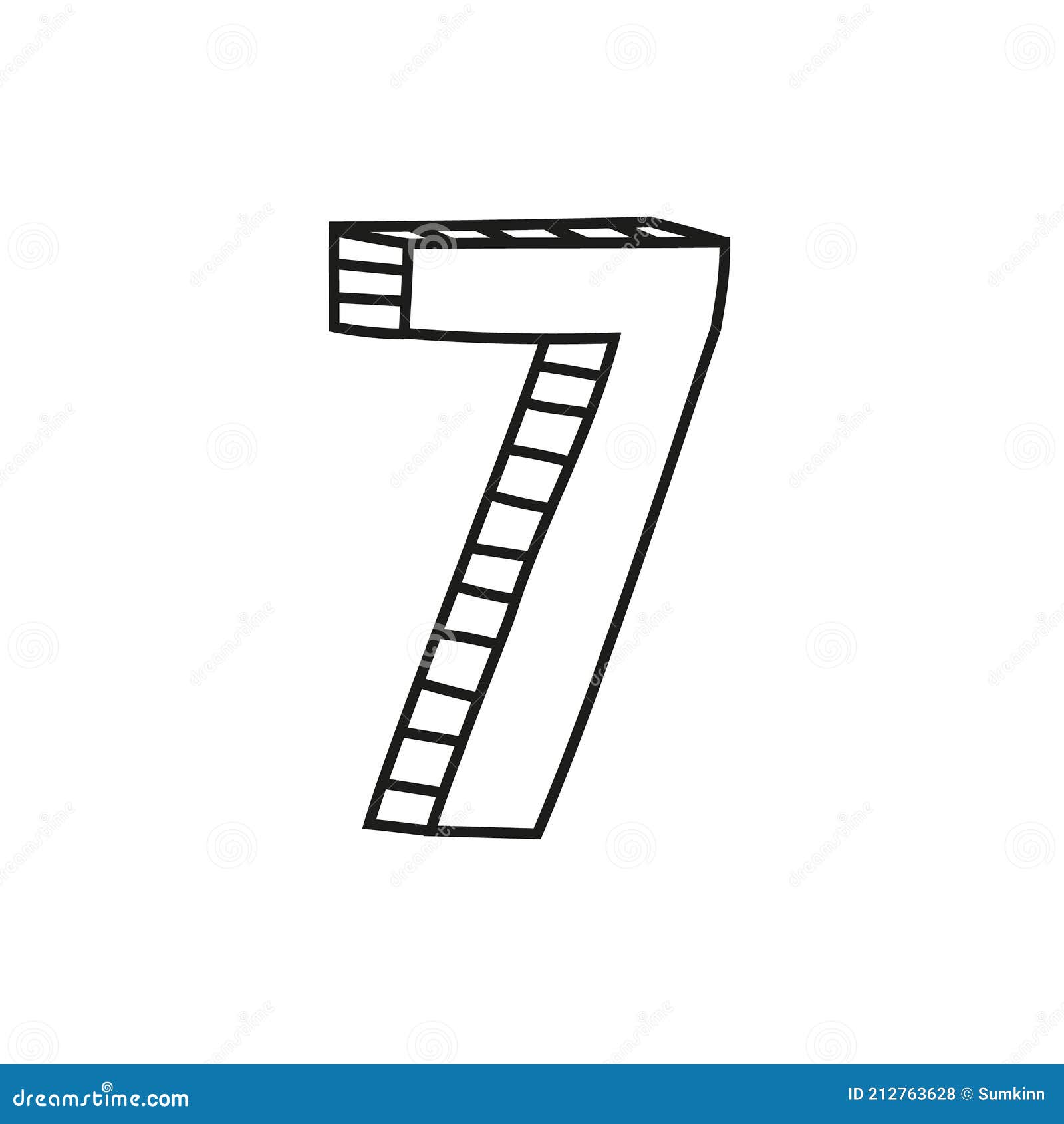 Hand drawn figure stock vector. Illustration of outline - 212763628