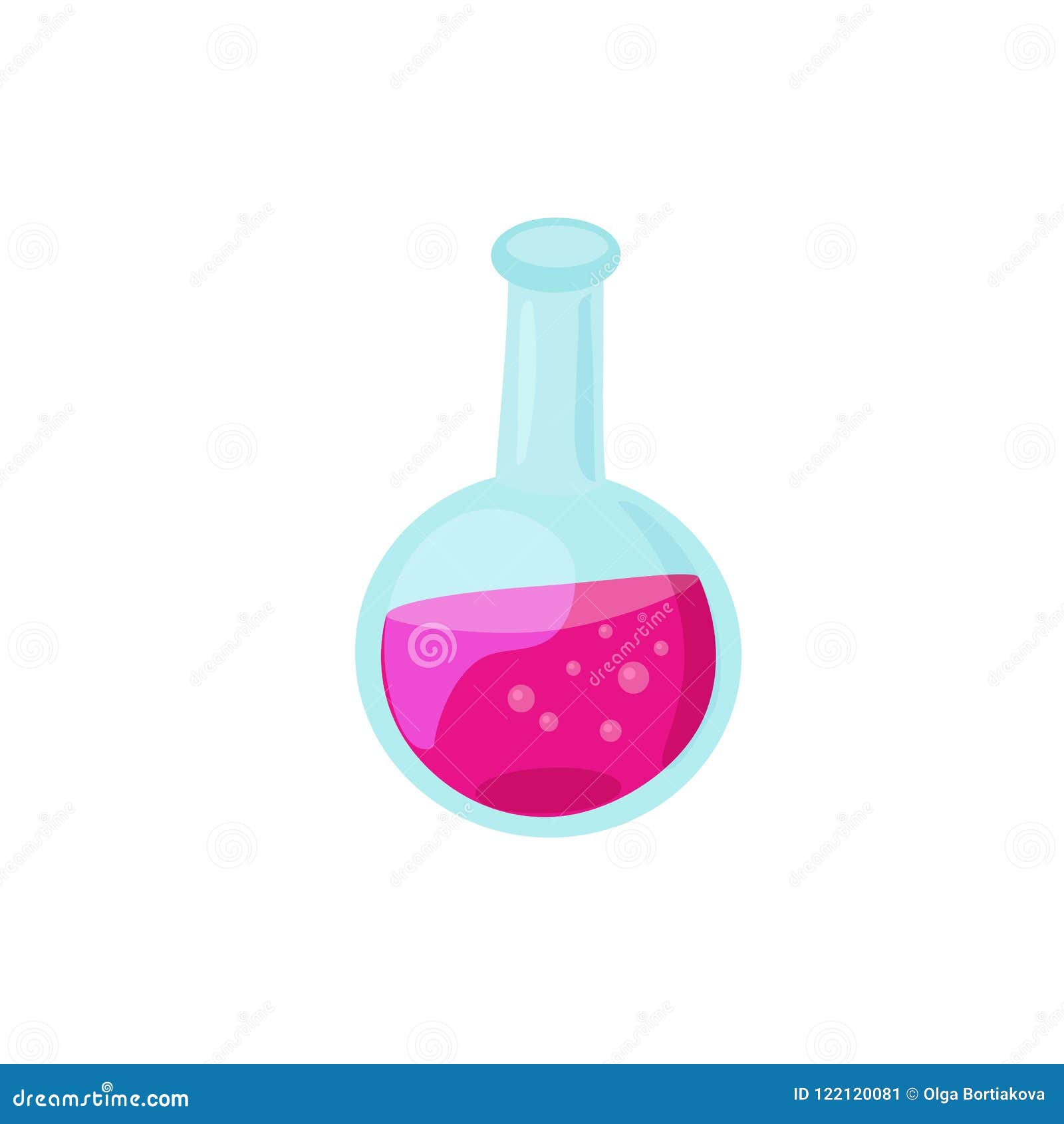 Glass Beaker. Stock Illustration. Cartoon Vector | CartoonDealer.com ...