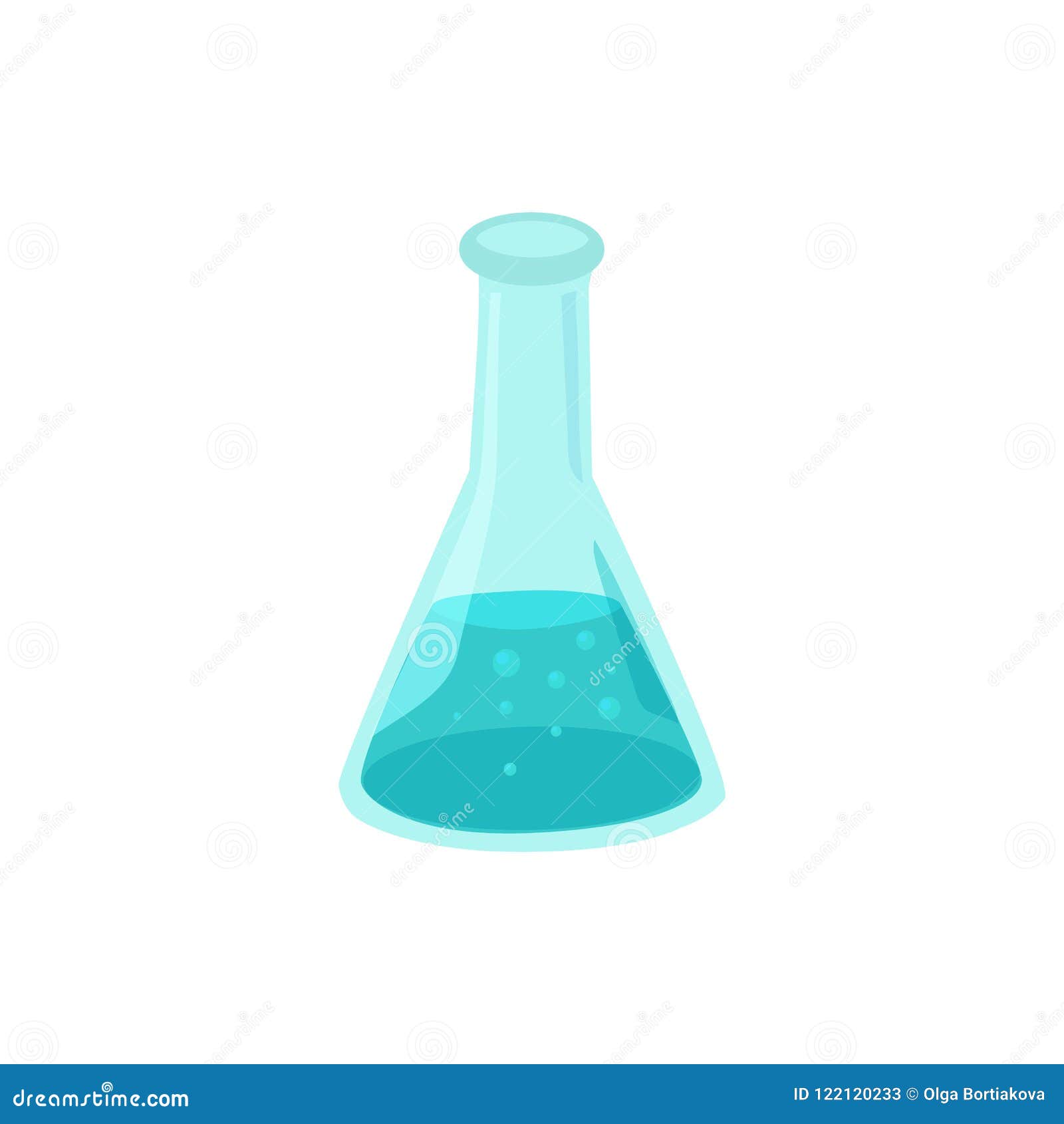 Glass Beaker. Stock Illustration. Cartoon Vector | CartoonDealer.com ...