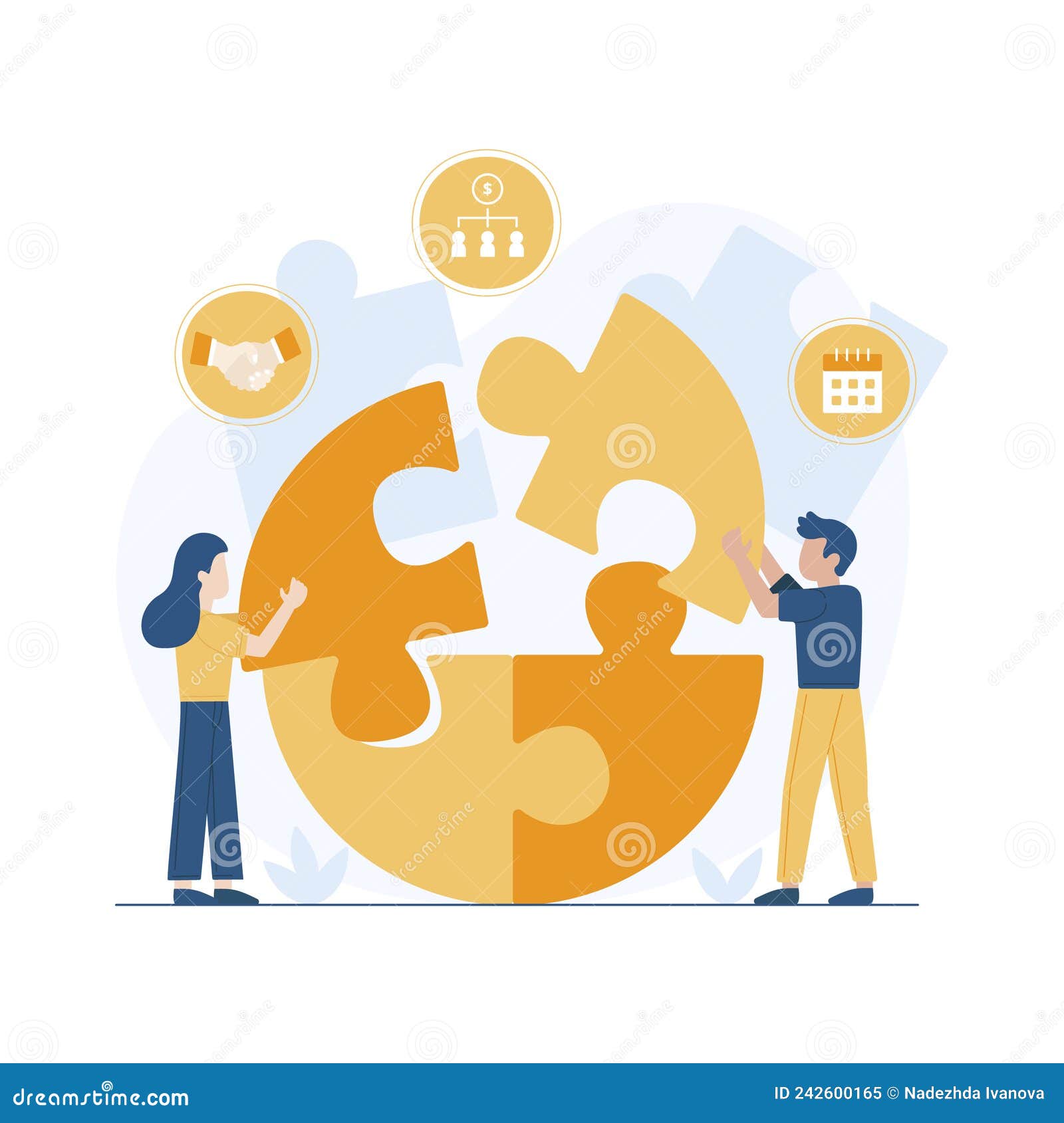 Stakeholders Vector Infographic In Minimal Outline Style Royalty-Free ...