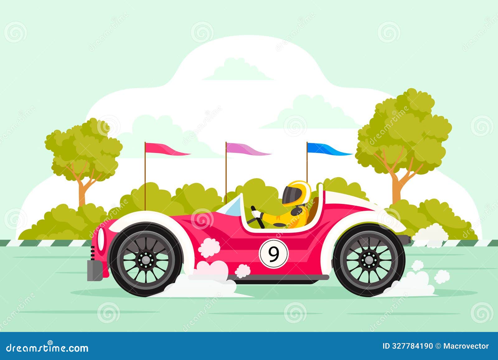 Two Drawn Men Racing Along Unequal Career Path Stock Image ...