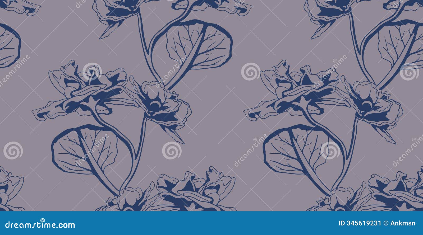 Hand Drawn Floral Pattern Vector Design. Flower Drawing Simple Ornament ...