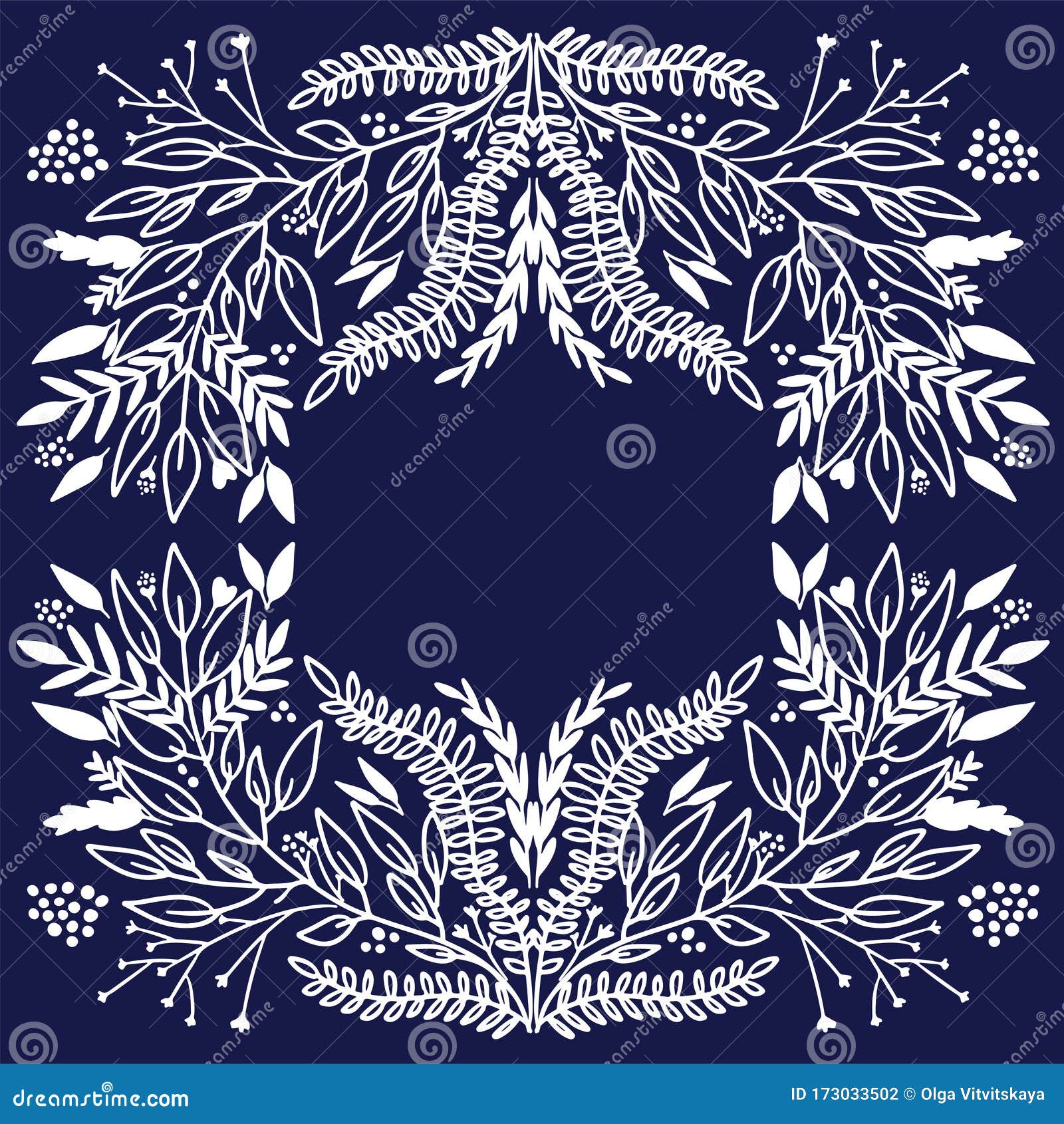 Hand Drawn Floral Vector Background Stock Illustration - Illustration ...