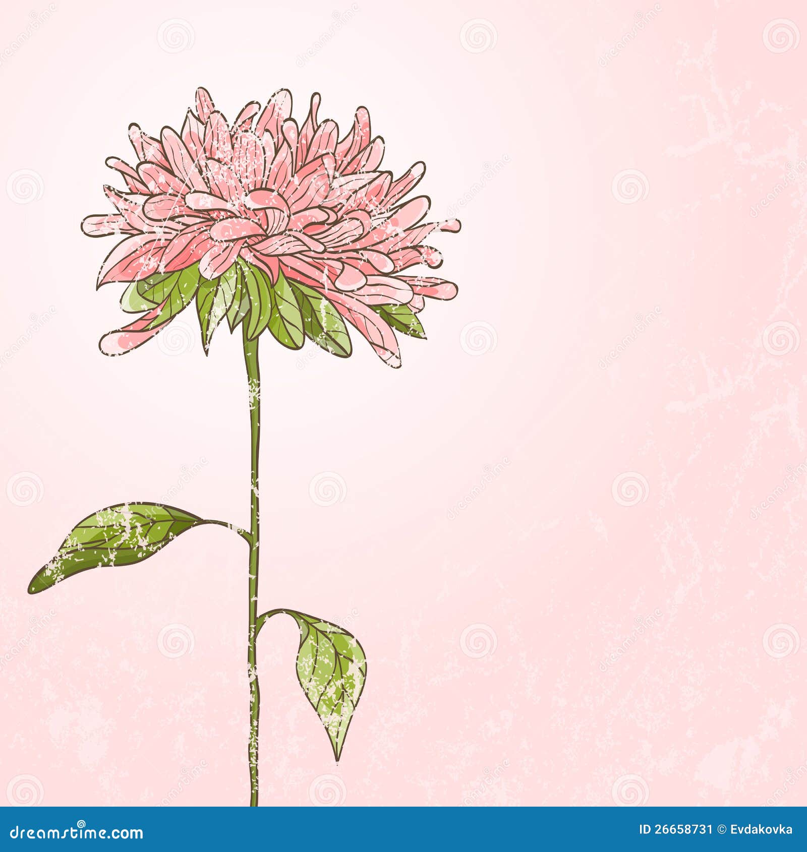 Hand drawn flower stock vector. Illustration of backdrop - 26658731