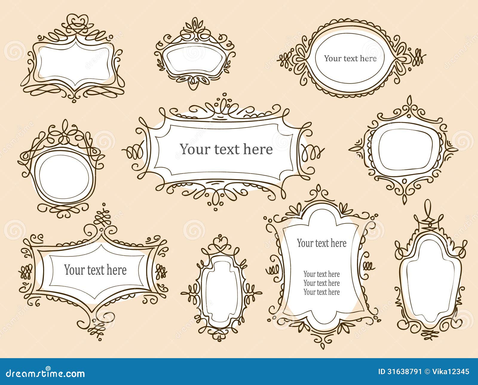 Hand drawn fram stock vector. Illustration of invitation - 31638791