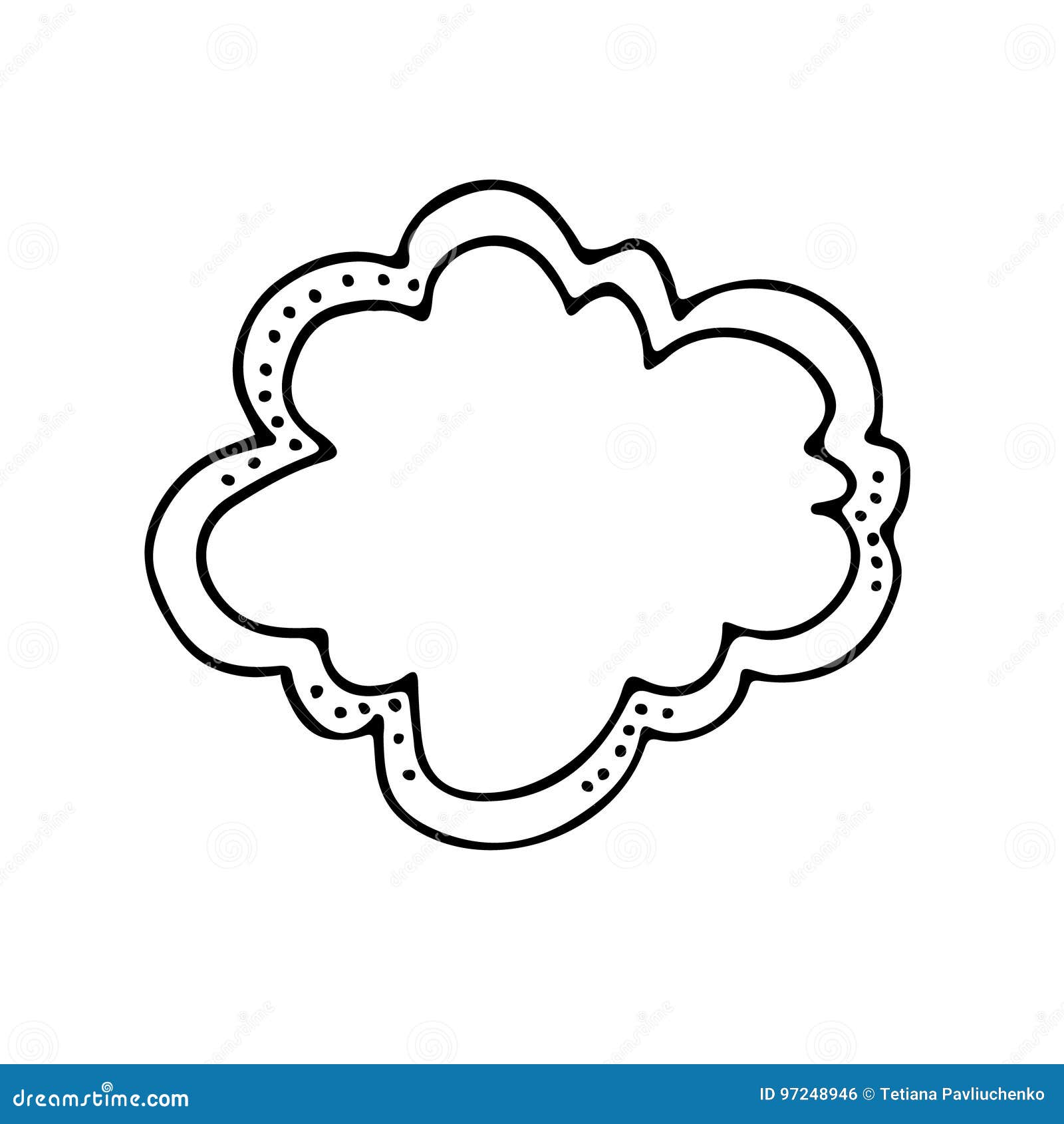 Hand Drawn Frame. Cartoon Style Stock Vector - Illustration of drawn ...