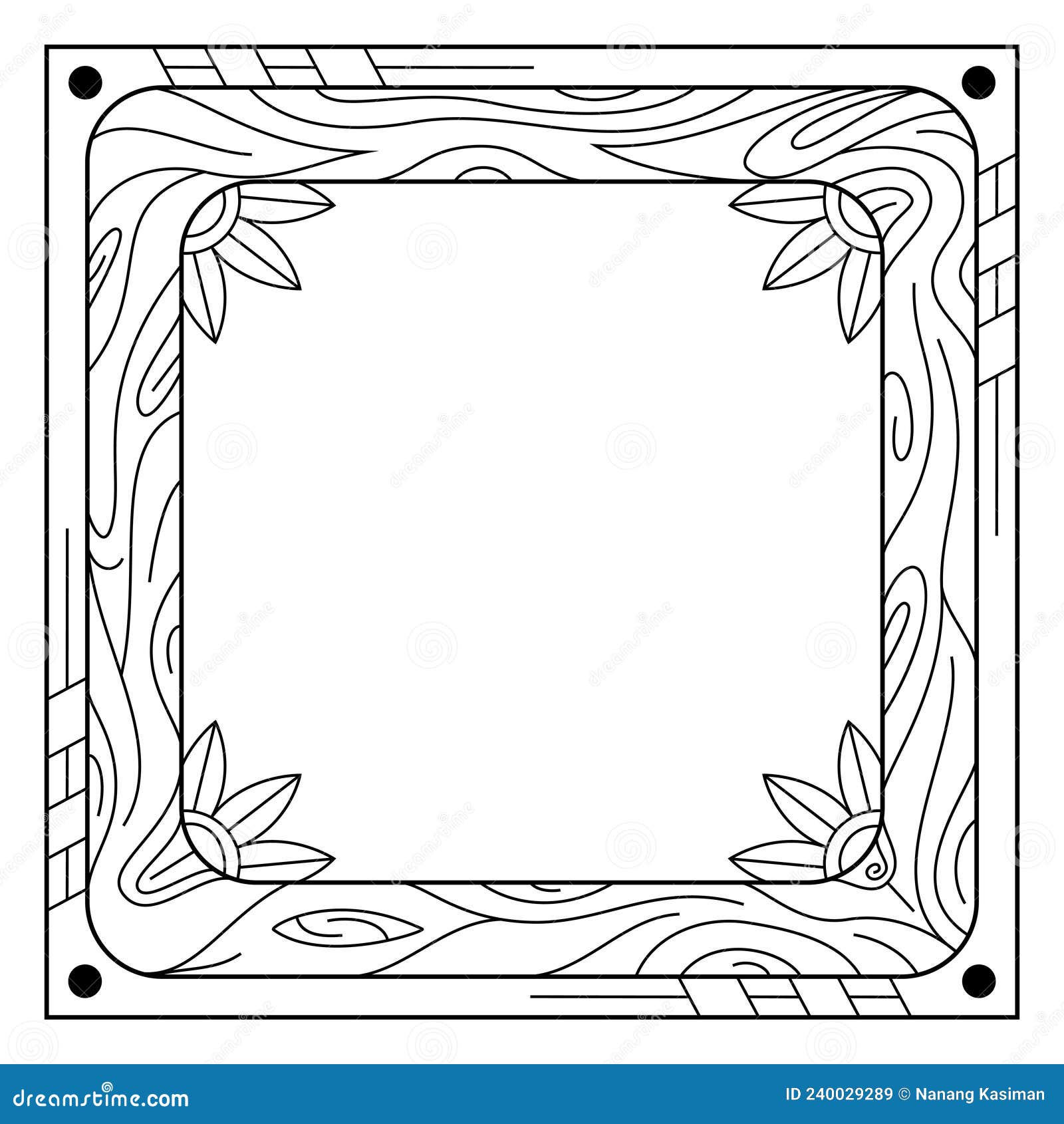 Hand Drawn of Frame in Zentangle Style Stock Vector - Illustration of ...