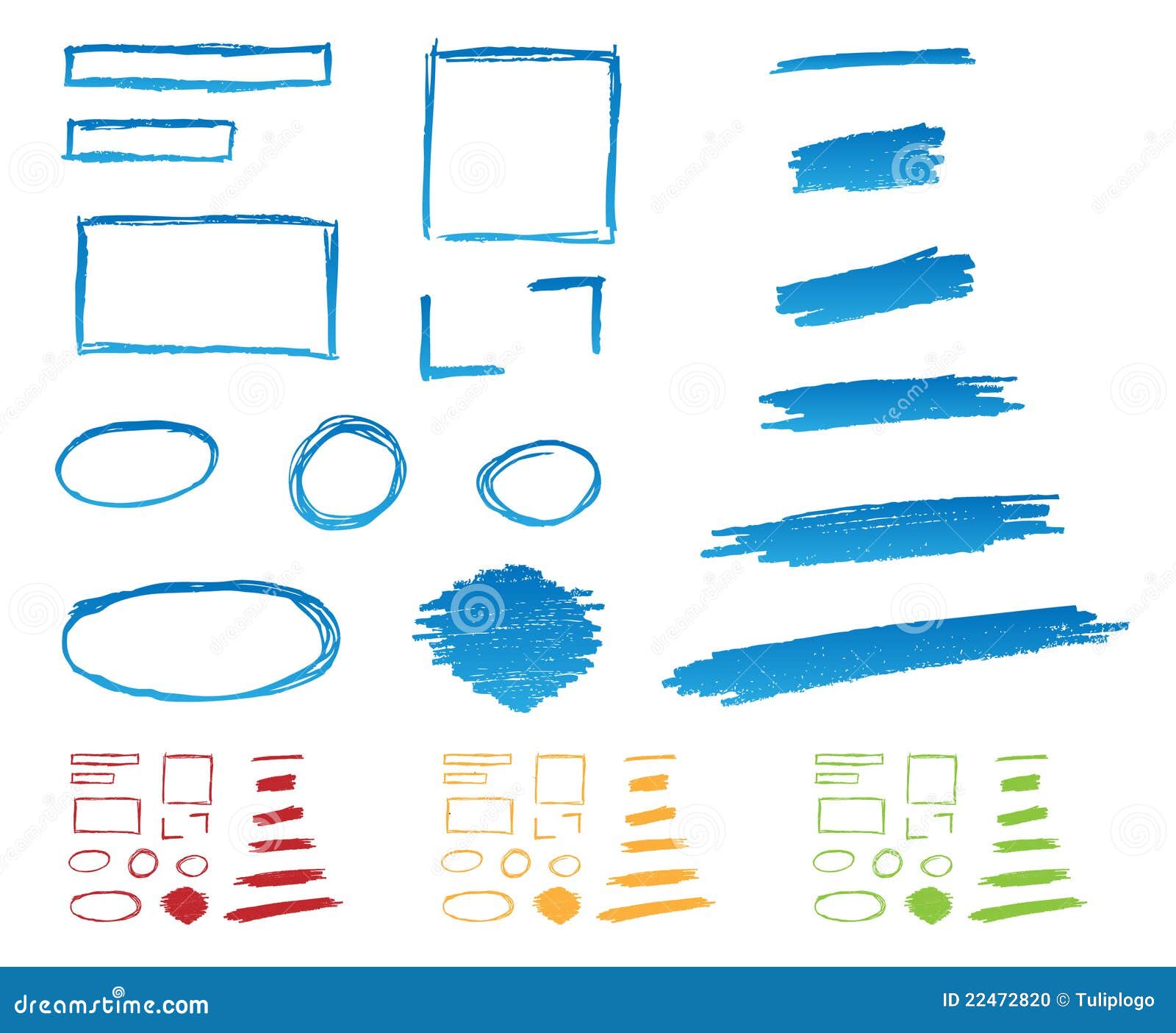 Hand drawn frames stock vector. Illustration of drawing - 22472820