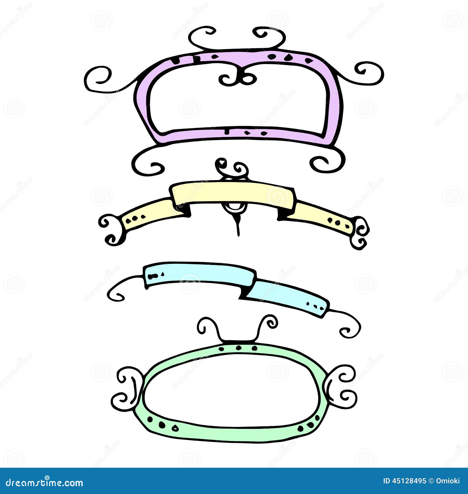 Hand Drawn Frames Vector Set Stock Vector - Illustration of sketch ...