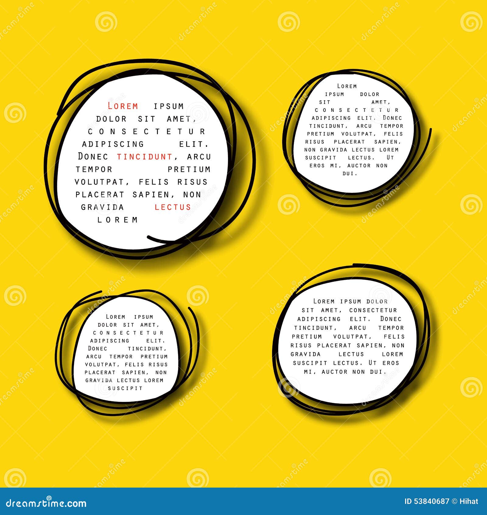 Hand Drawn Framework, Cartoon Style. Stock Illustration - Illustration ...