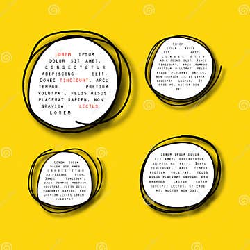 Hand Drawn Framework, Cartoon Style. Stock Illustration - Illustration ...