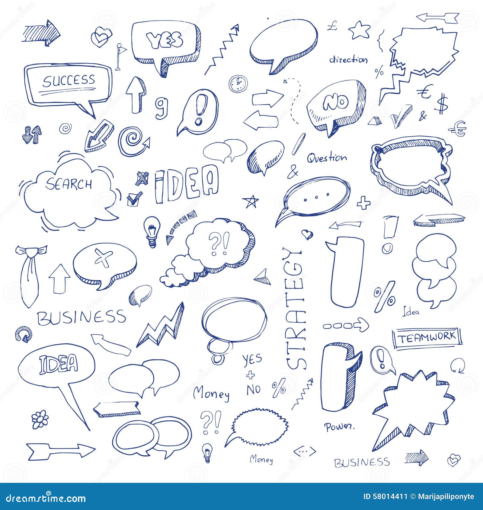 Hand Drawn Freestyle Doodles Stock Vector - Illustration of hand ...