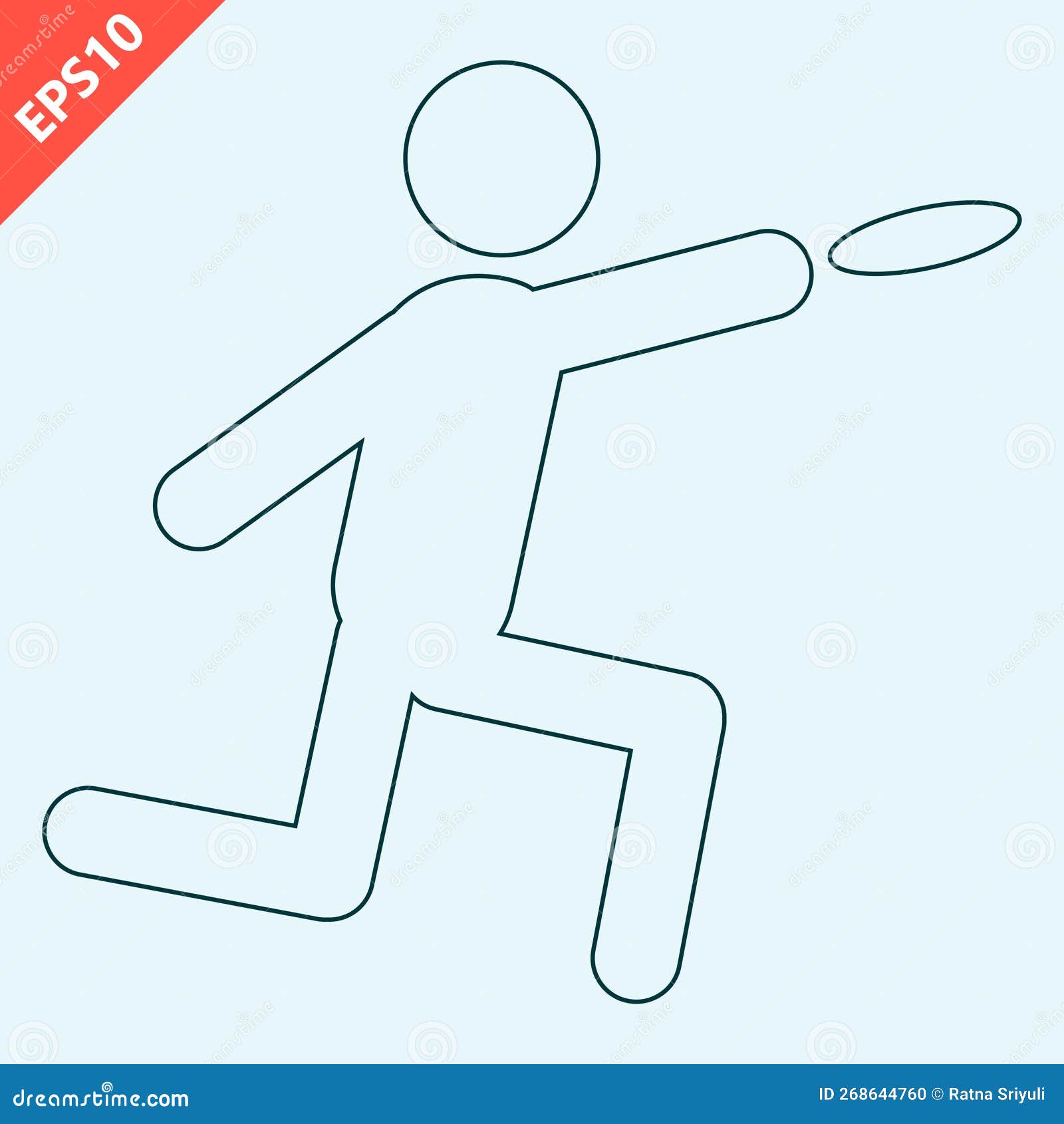 Hand Drawn Frisbee Logo Icon Design Vector Flat Isolated Illustration ...