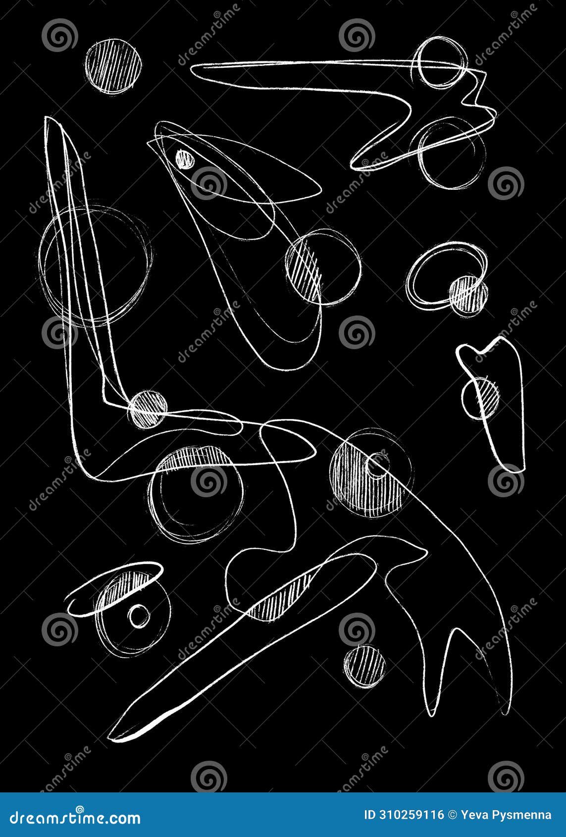 Hand-drawn Geometric Original Pencil Pattern Illustration Stock ...