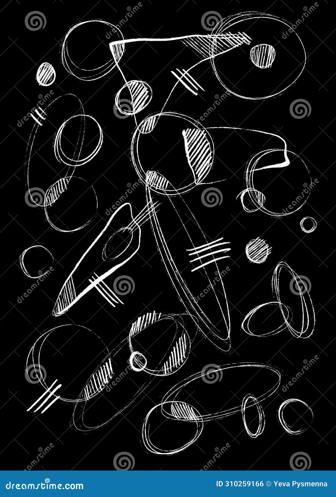 Hand-drawn Geometric Original Pencil Pattern Illustration Stock ...