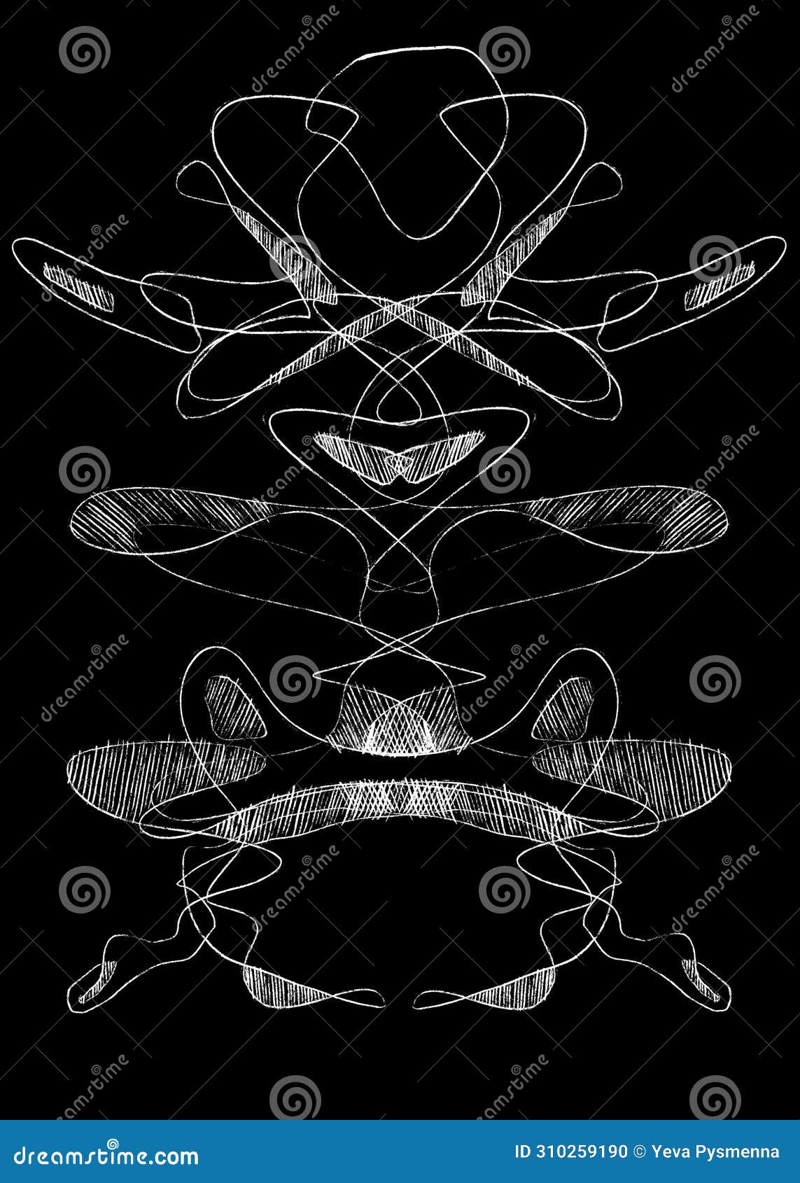 Hand-drawn Geometric Original Pencil Pattern Illustration Stock ...