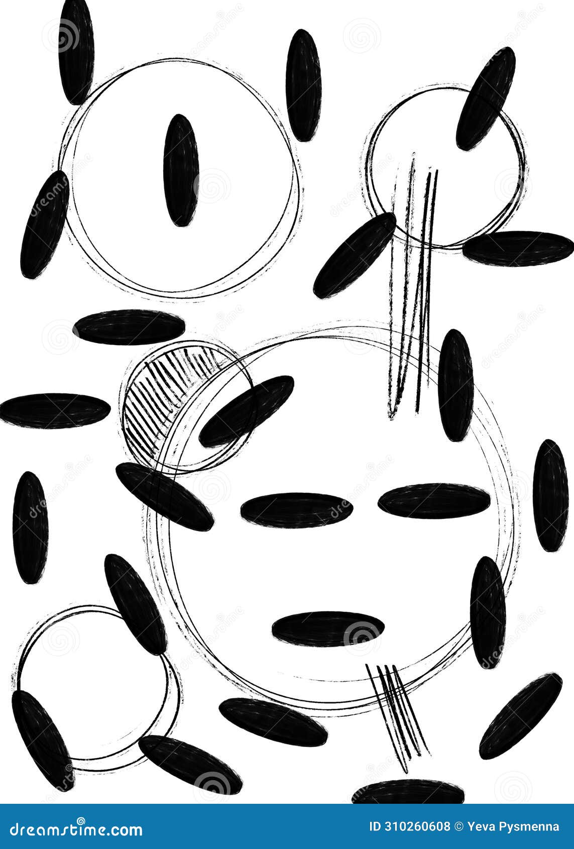 Hand-drawn Geometric Original Pencil Pattern Illustration Stock ...