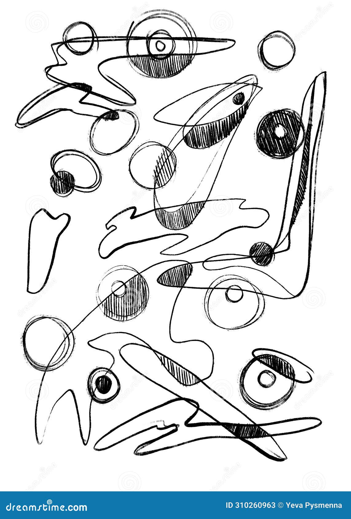 Hand-drawn Geometric Original Pencil Pattern Illustration Stock ...